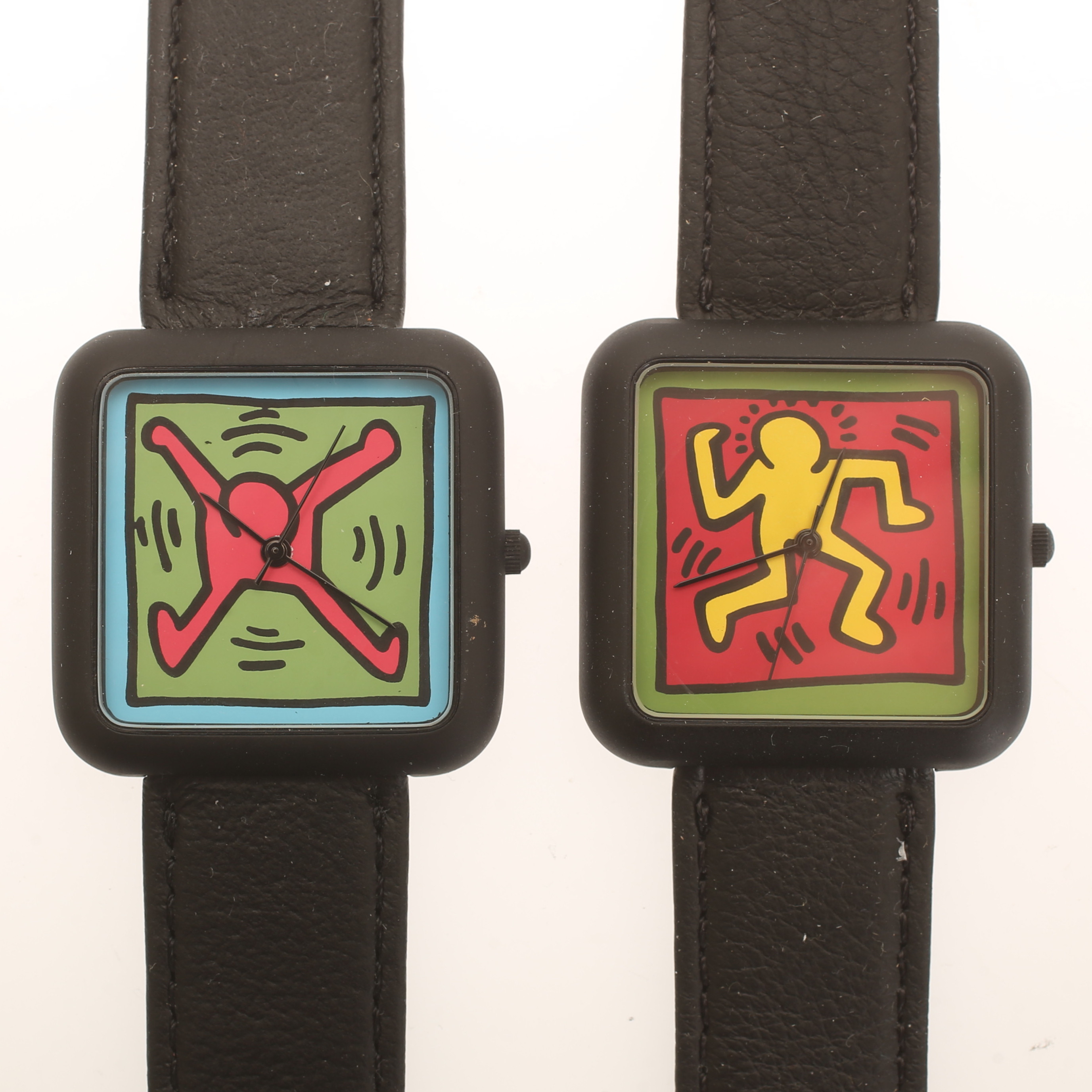Images for 2465177. ARMBANDSUR, 2 pieces, motif after Keith Haring ...