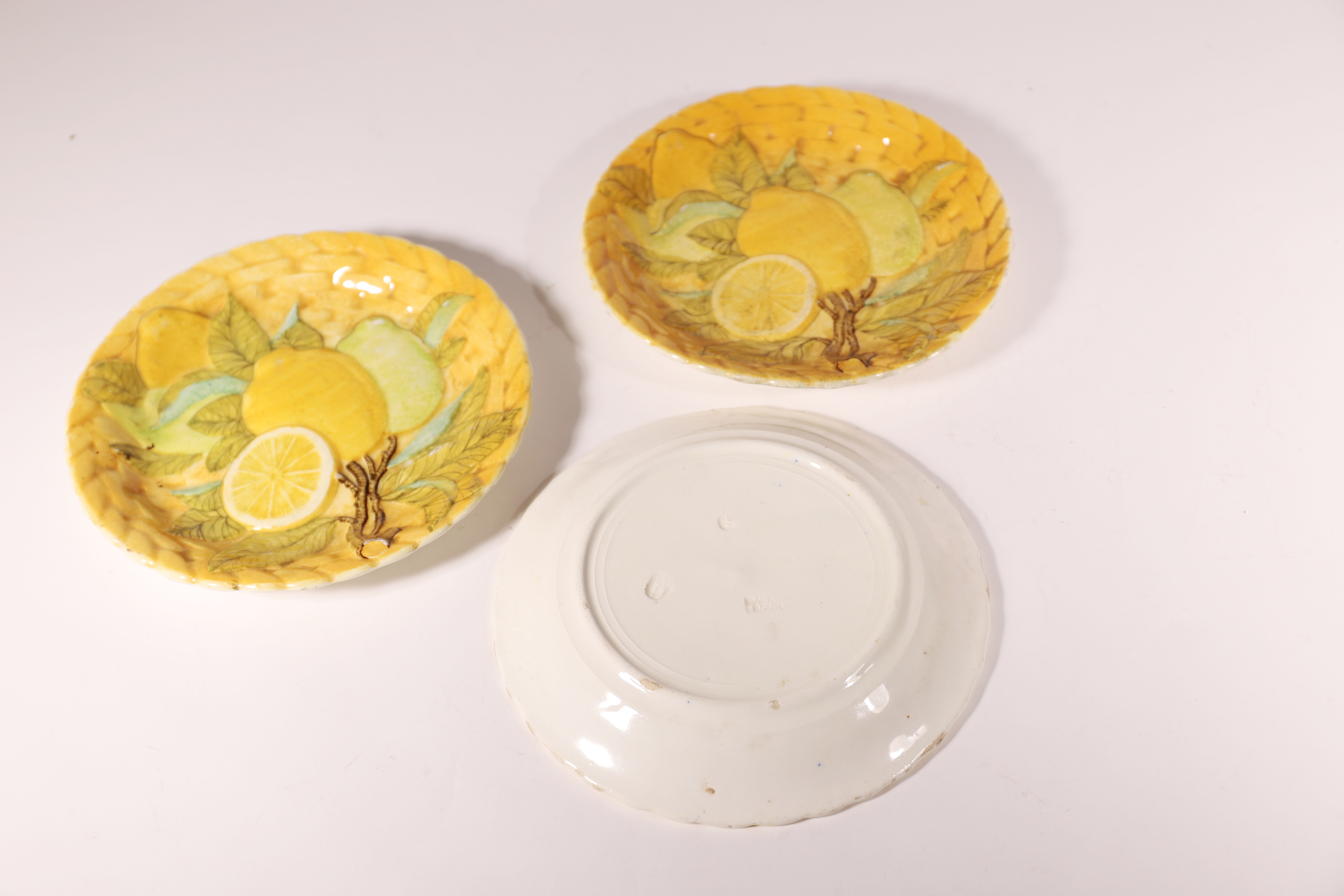 Images for 2472778. COLLECTION OF NINE BARBOTINE FRENCH CERAMIC PLATES ...