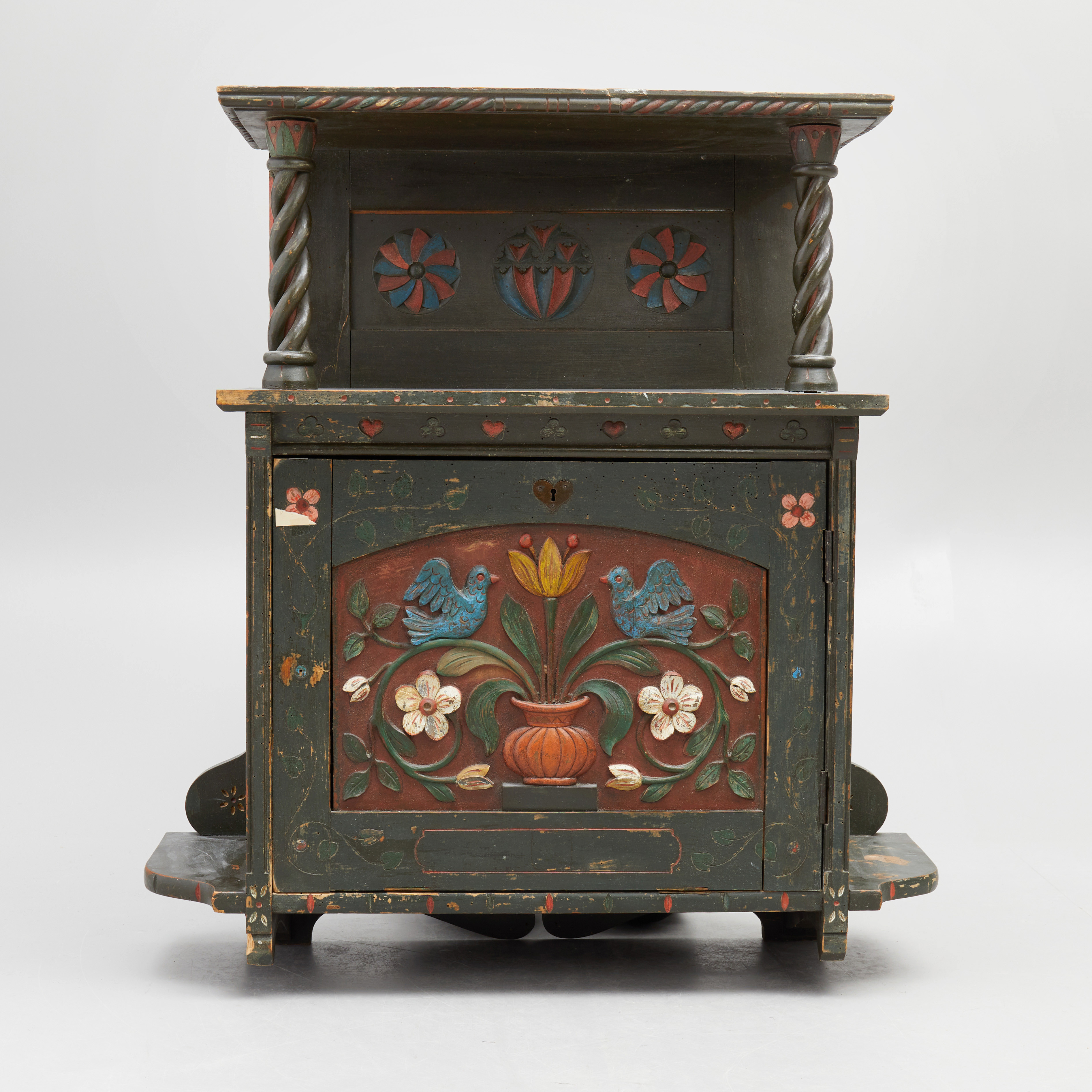 Images for 2475156. SHELF, commoner, door mirror with carved decoration ...