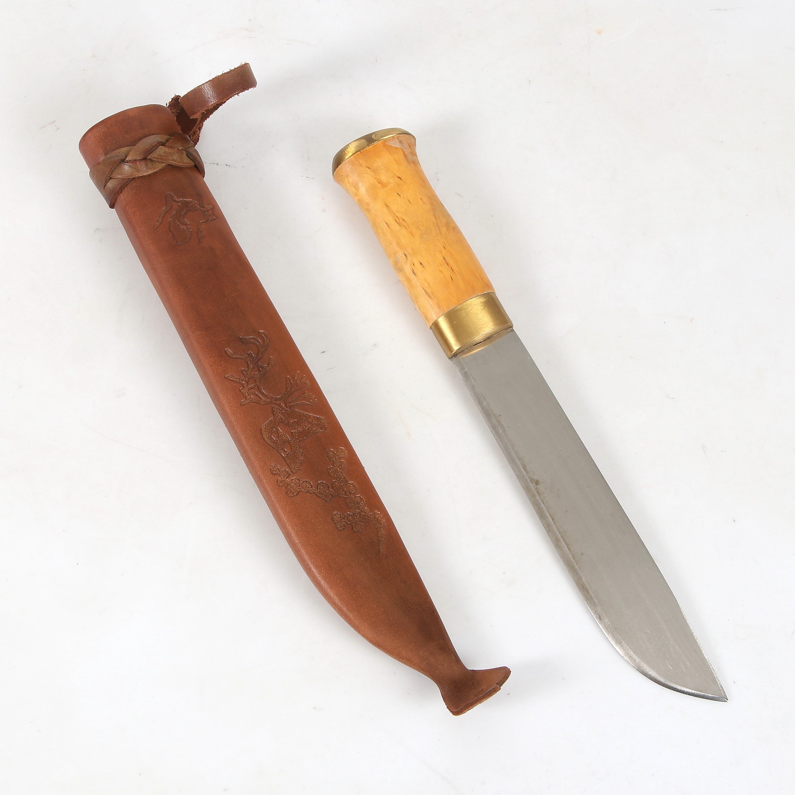 Bilder för 2477859. KNIV, stål med björkhandtag, "Lappland", Helle ...