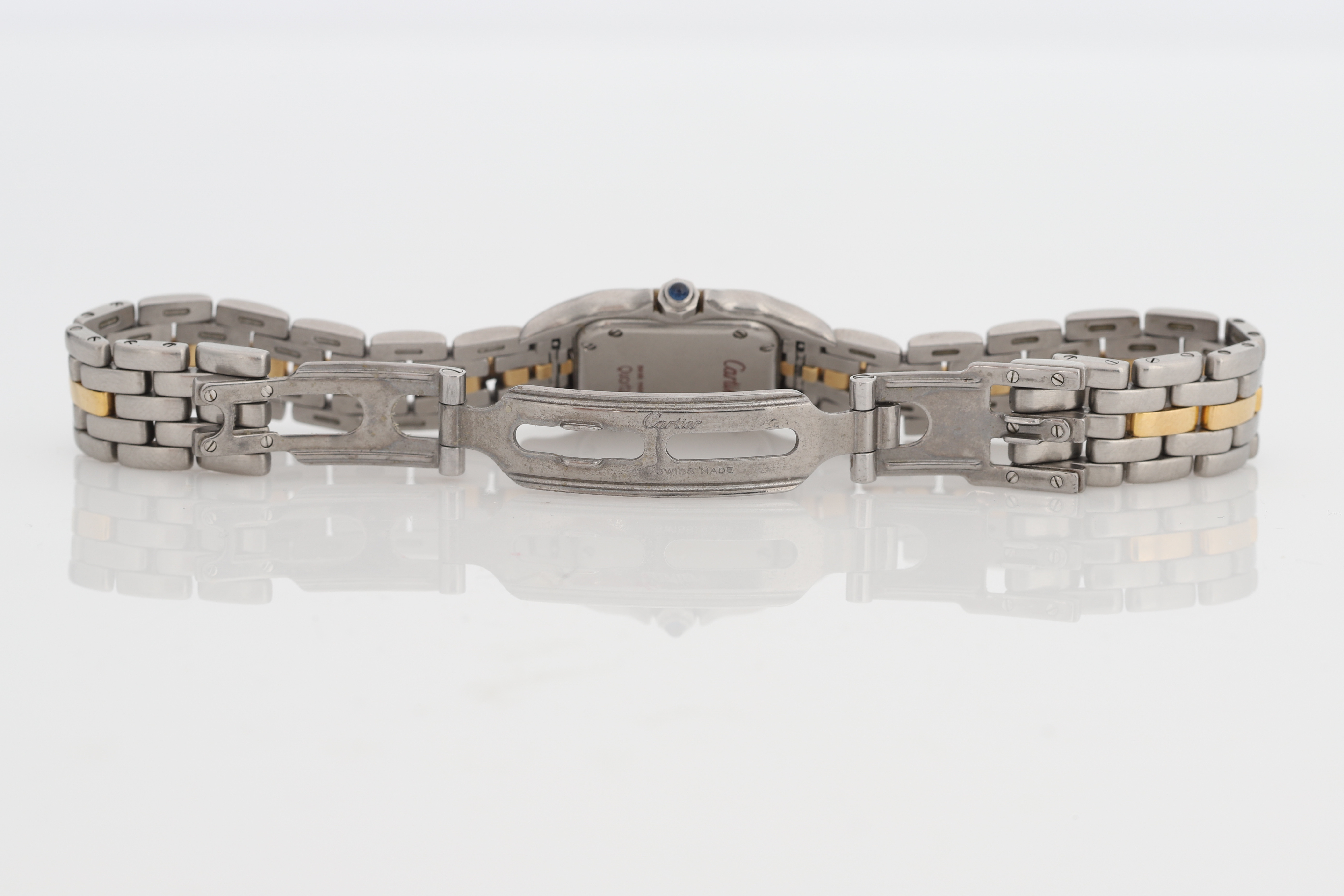 Bilder för 2479474. CARTIER PANTHERE Armbandsur, stål, guld, 1980-tal ...