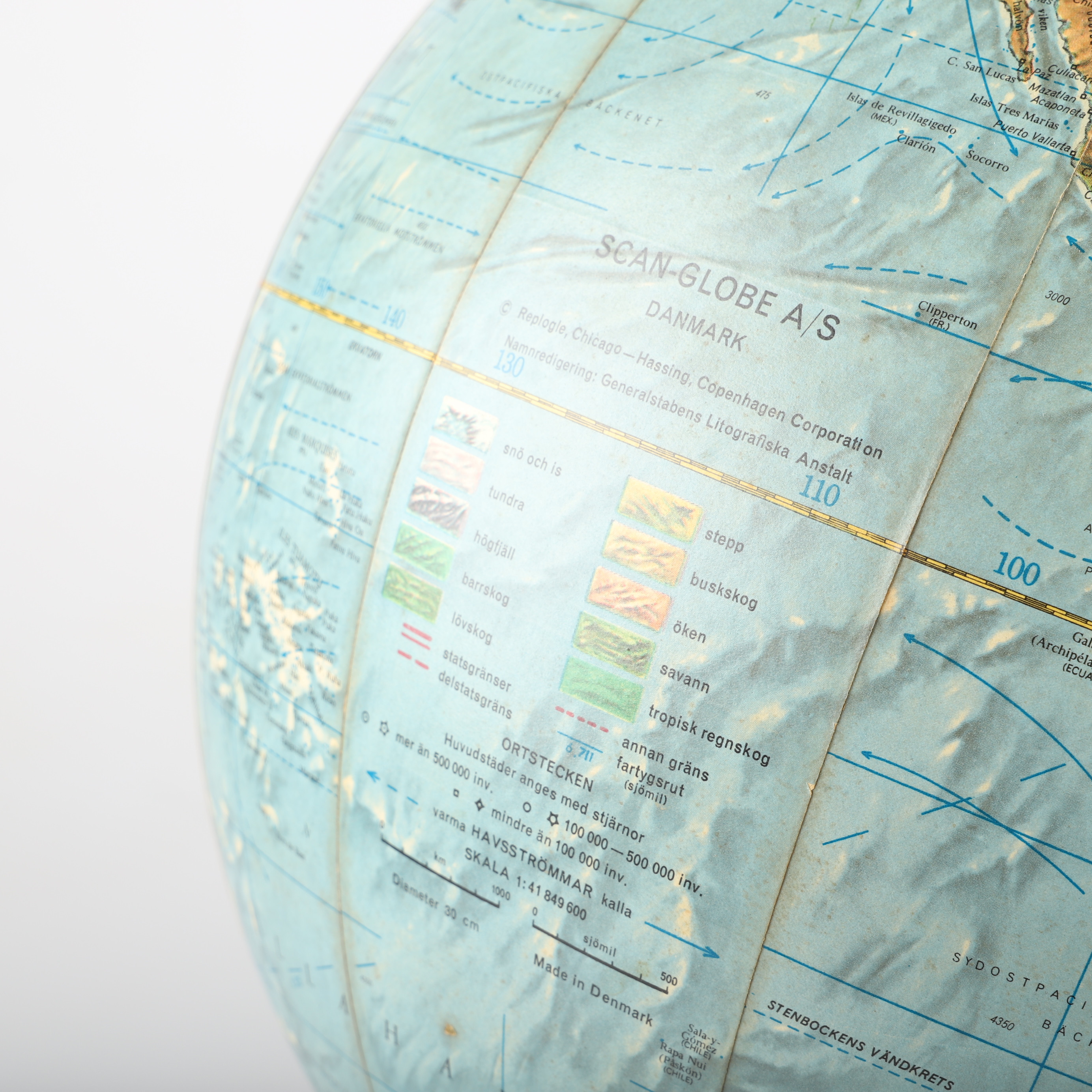 Bilder för 2483874. JORDGLOB, Scan-Globe, Danmark, 1900-talet mitt ...