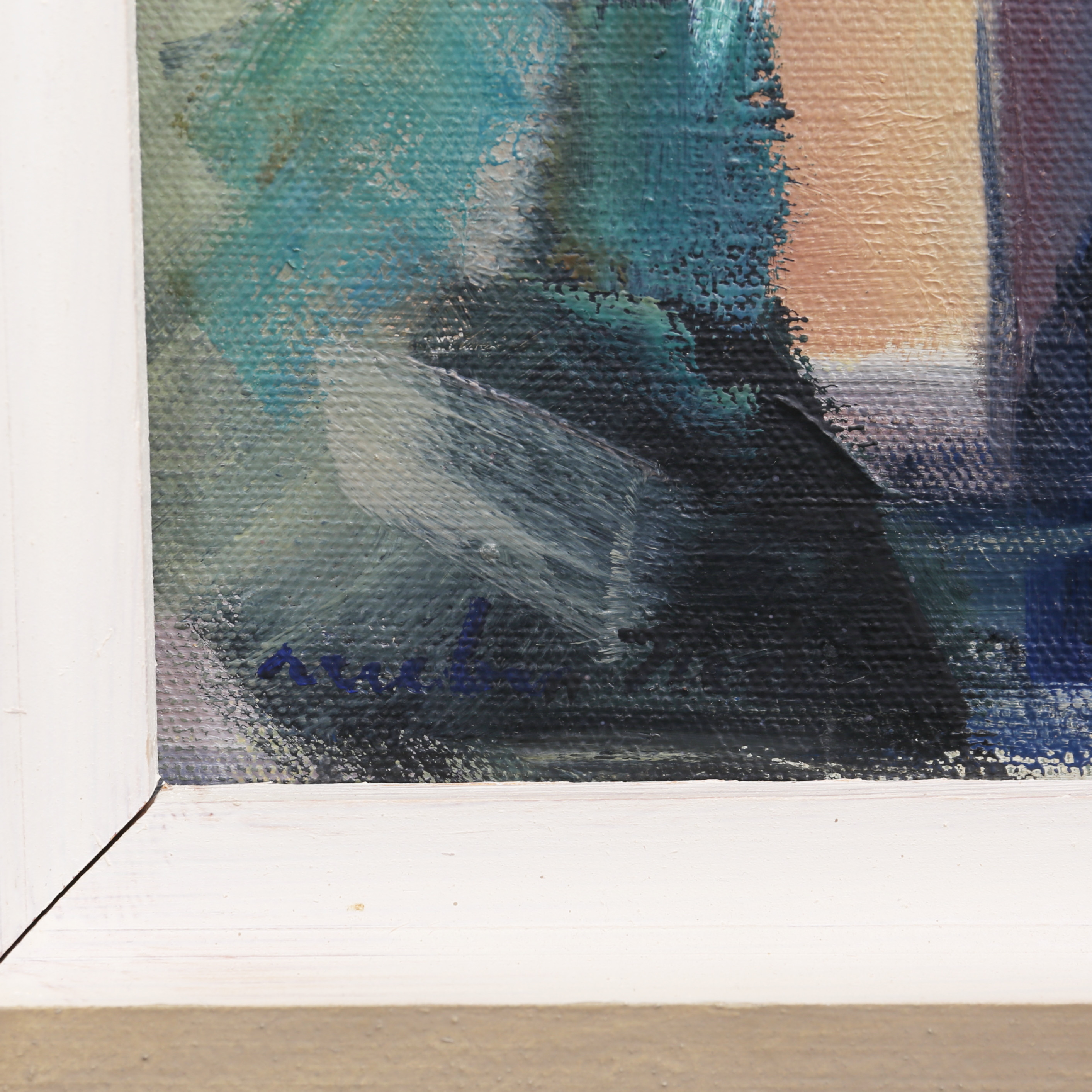 Images for 2492572. REUBEN HEDIN. House by canal. Oil on canvas, signed ...