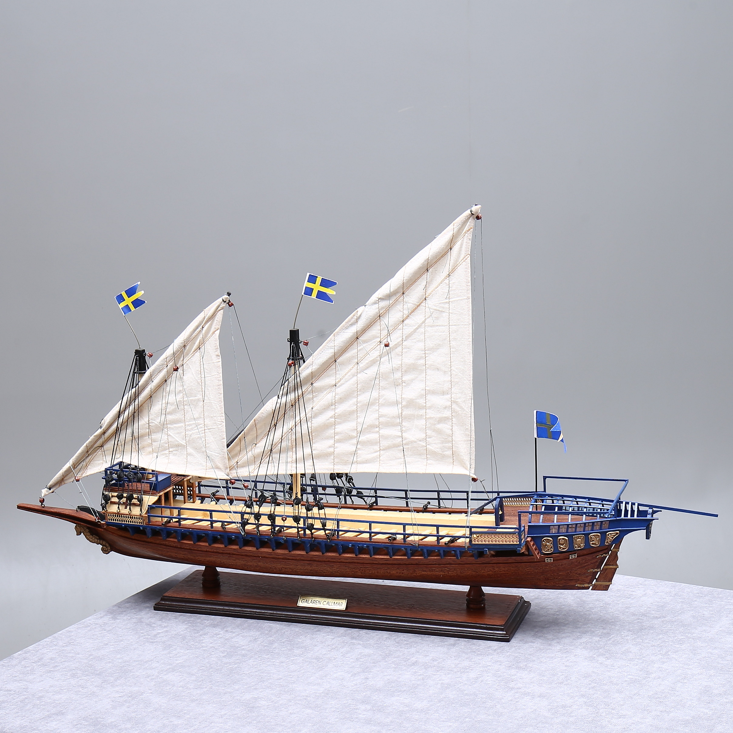Images for 2492897. SHIP MODEL, "Galären Calmar", wood, mounted on ...