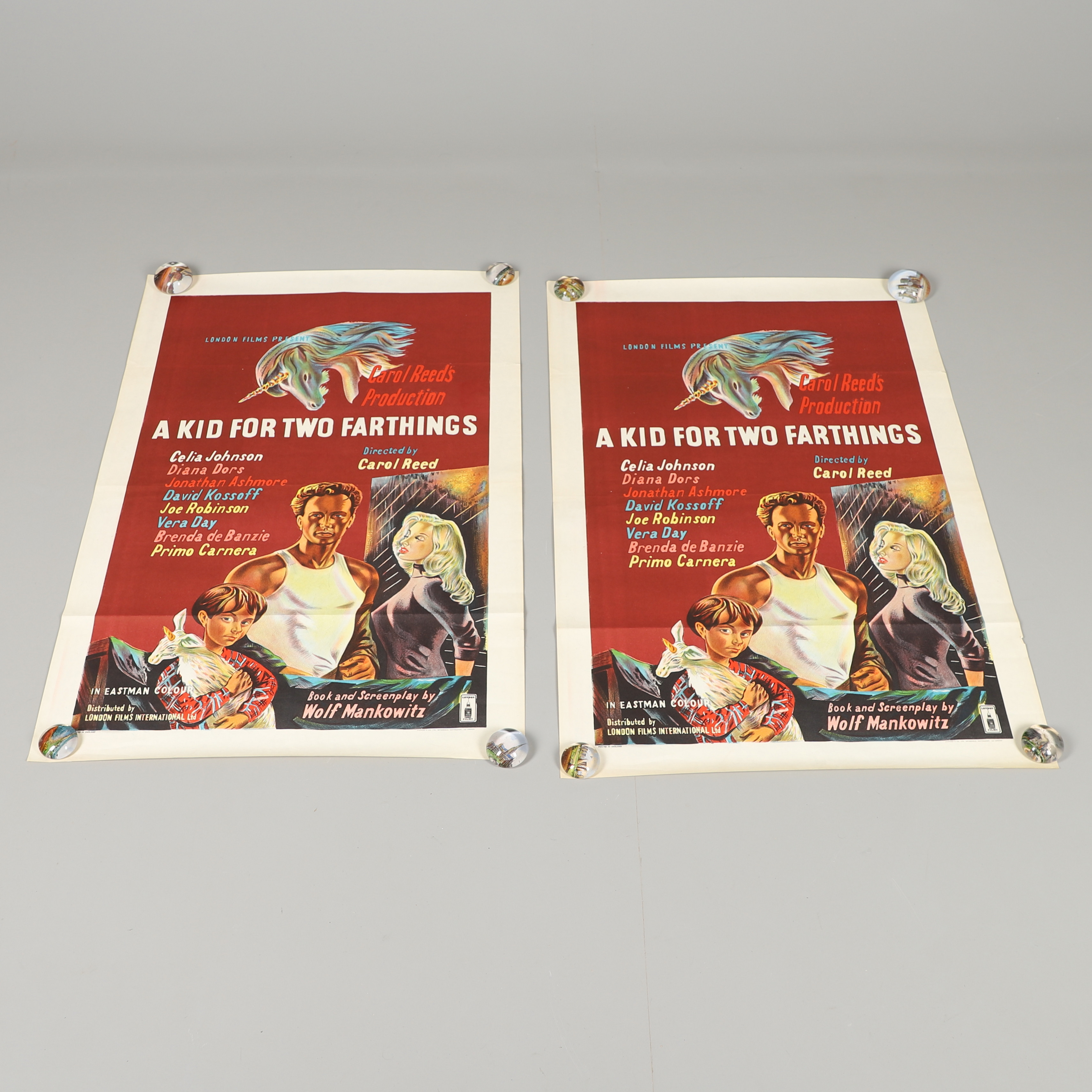 Images for 2493487. TWO VINTAGE 1950s MOVIE POSTERS, 'A KID FOR TWO ...