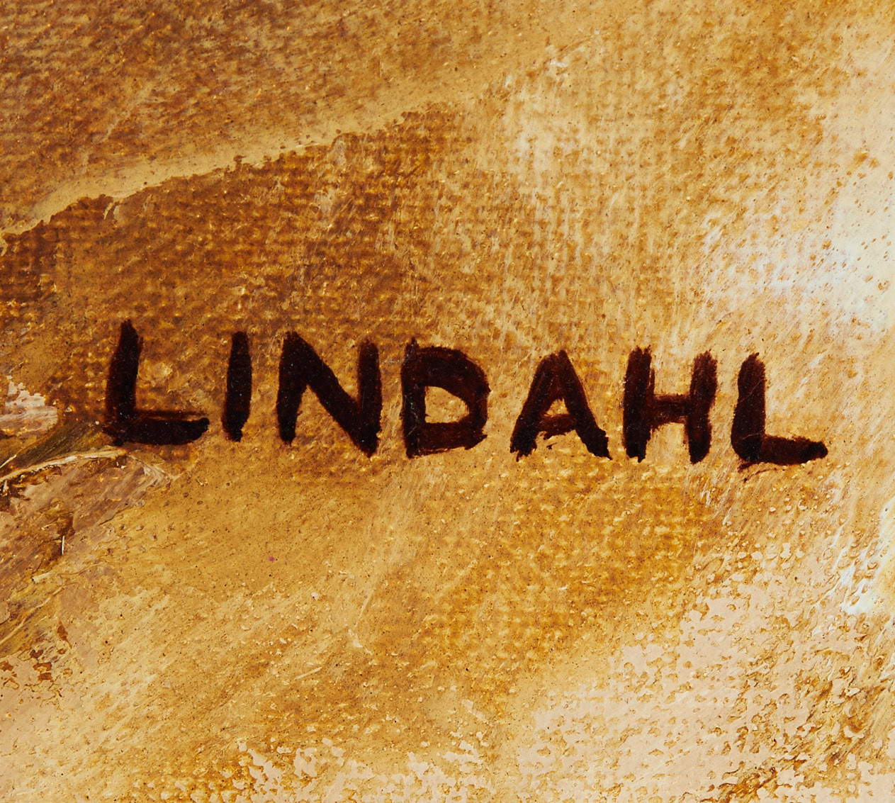 Images for 2498139. CARMEN LINDAHL. Peach, oil on canvas, signed ...