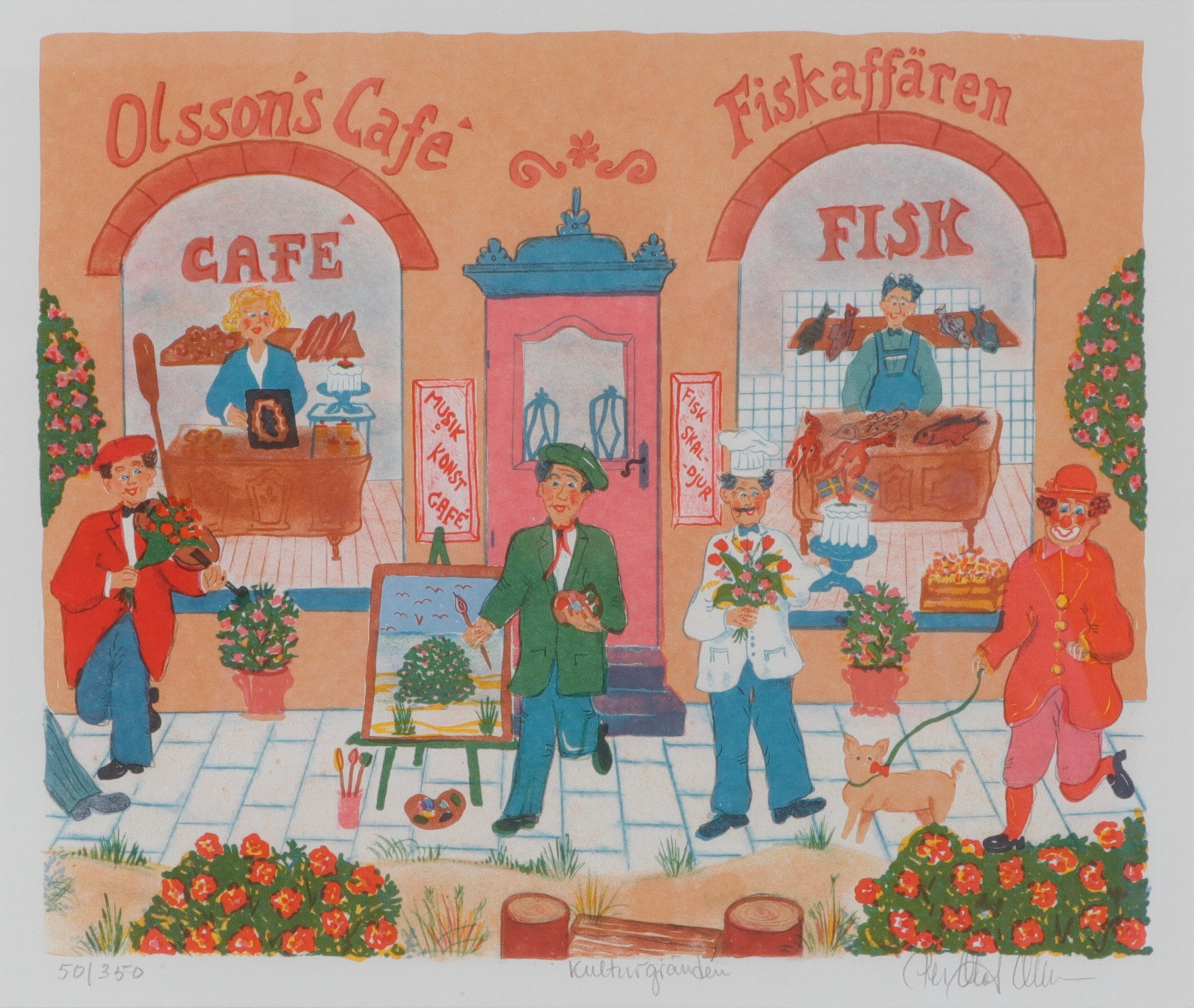 Images for 2498212. PER-OLOF OLSSON. Color lithograph. - Auctionet
