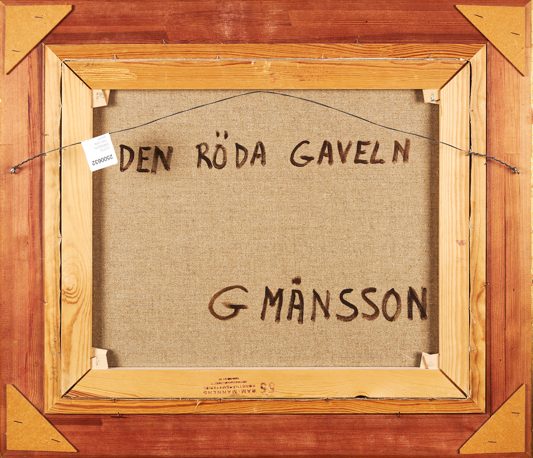 Images for 2500632. GÖSTA MÅNSSON. "The red gable" oil painting on ...