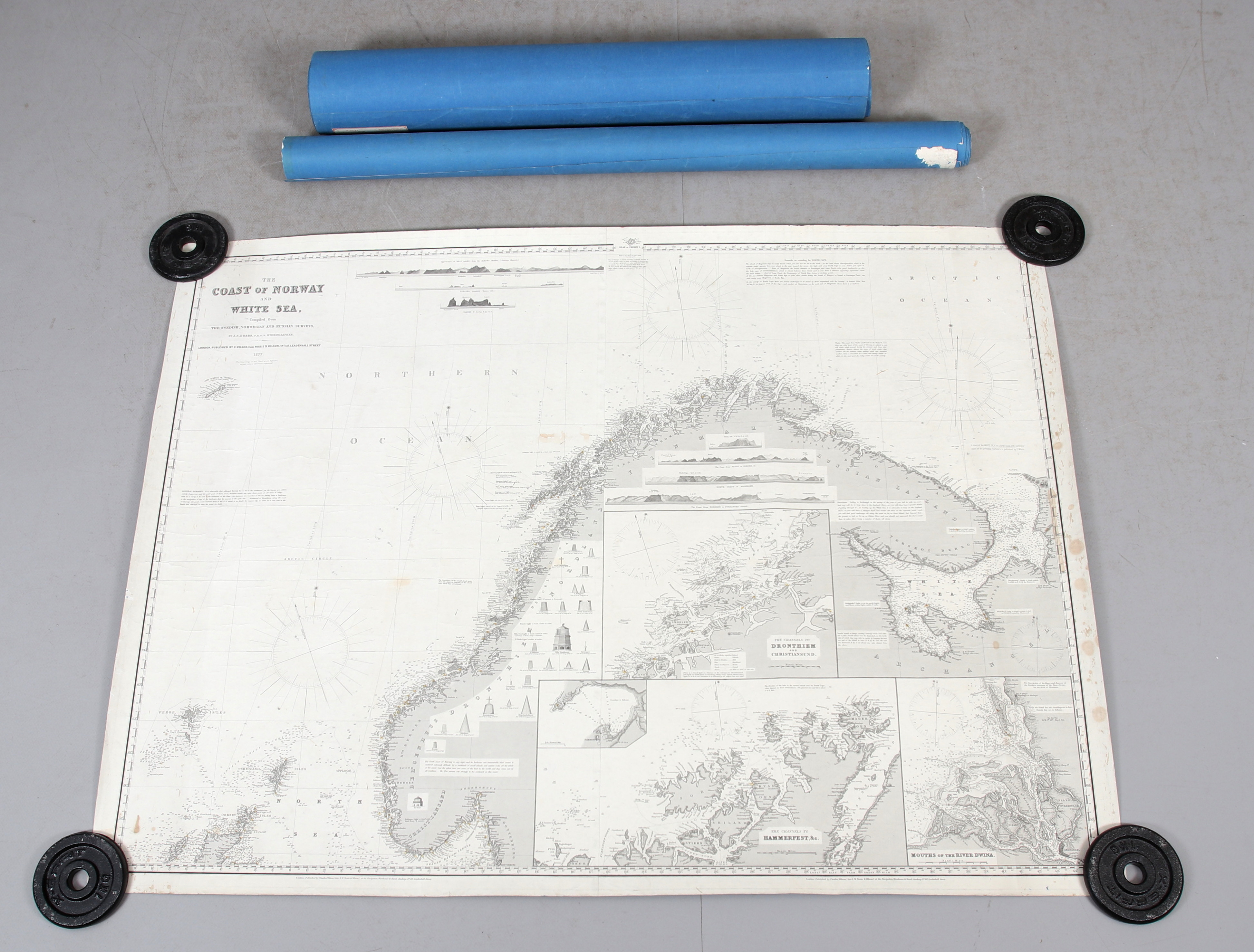 Images for 2502379. SEA CHARTS, 3 pcs i.a. bay of biscay, James Imray ...