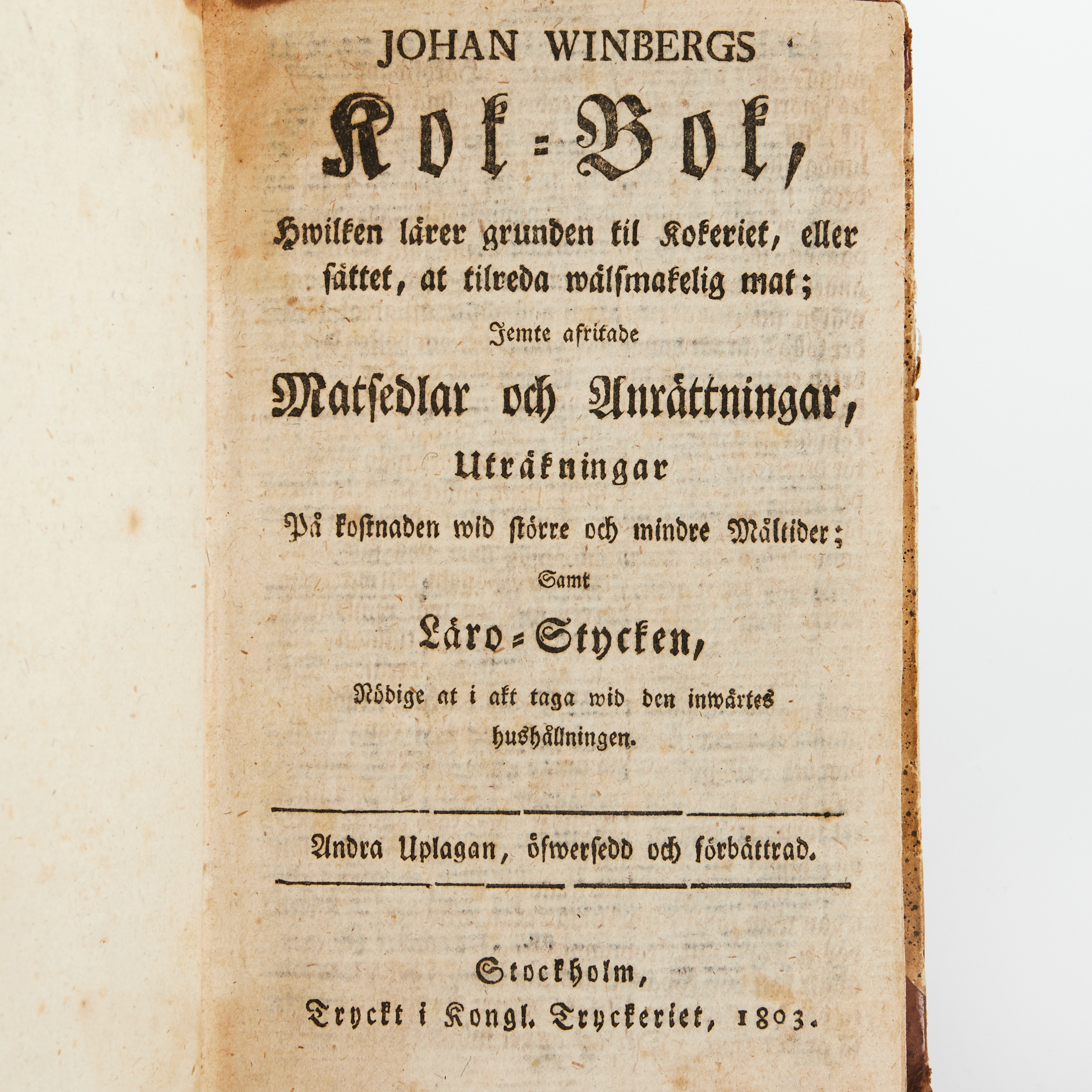 Images for 2502405. COOKING ART, 2 vols. Johan Winberg: Kok-bok also ...