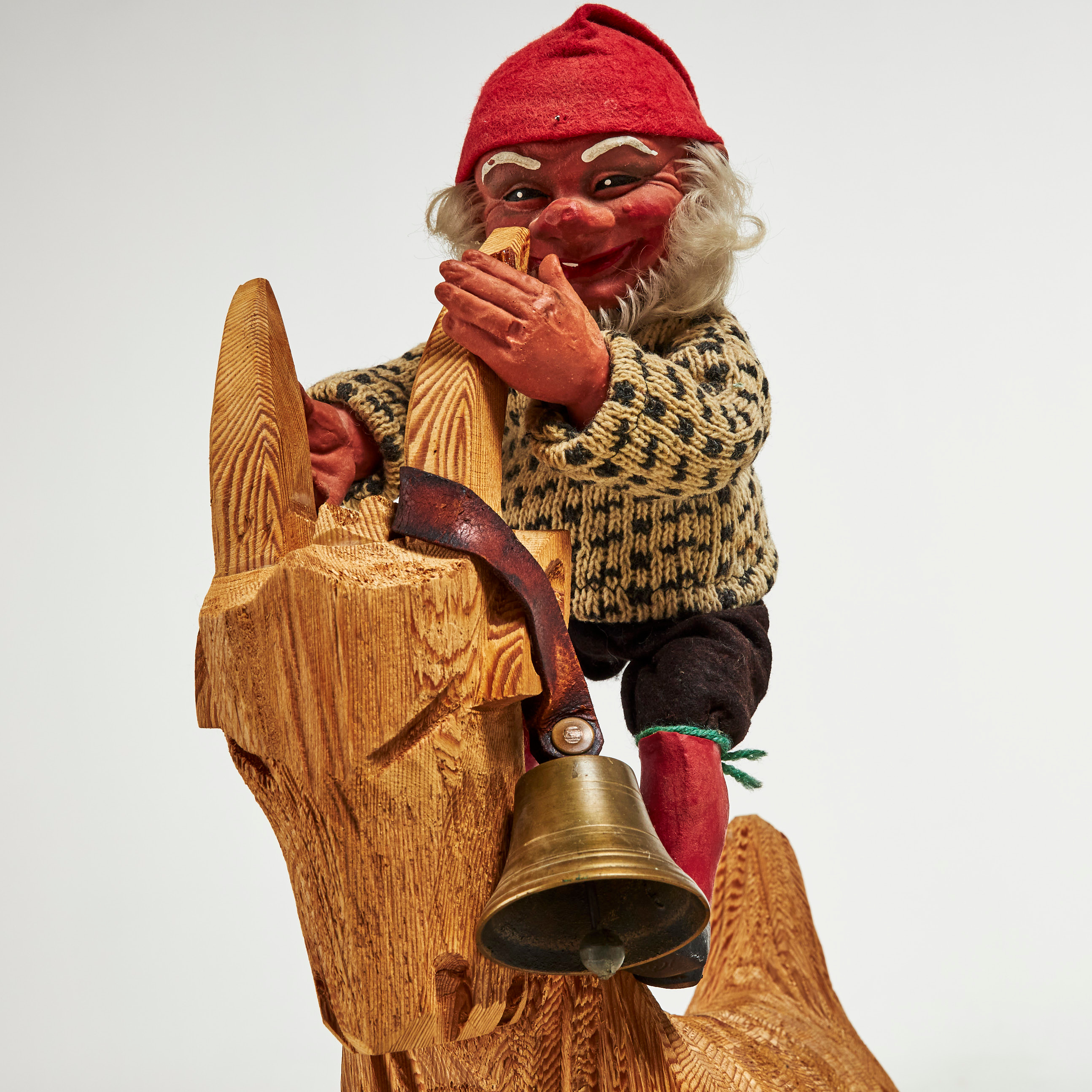 Bilder för 2509004. JULBOCK MED TOMTE, snidat trä. - Auctionet