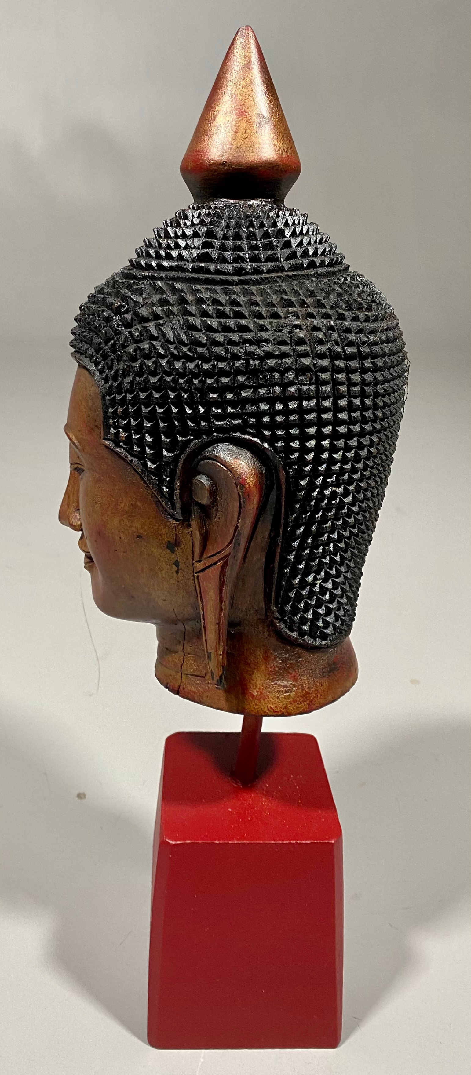 Images for 2510345. BURMESE HEAD. IN CARVED WOOD. EARLY TWENTIETH ...