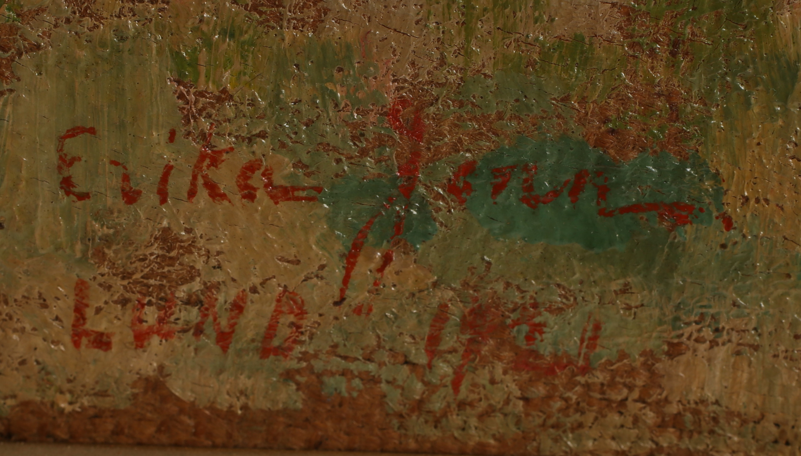 Bilder för 2512450. ERIKA JONN. Olja på duk, "Gammal väderkvarn vid ...