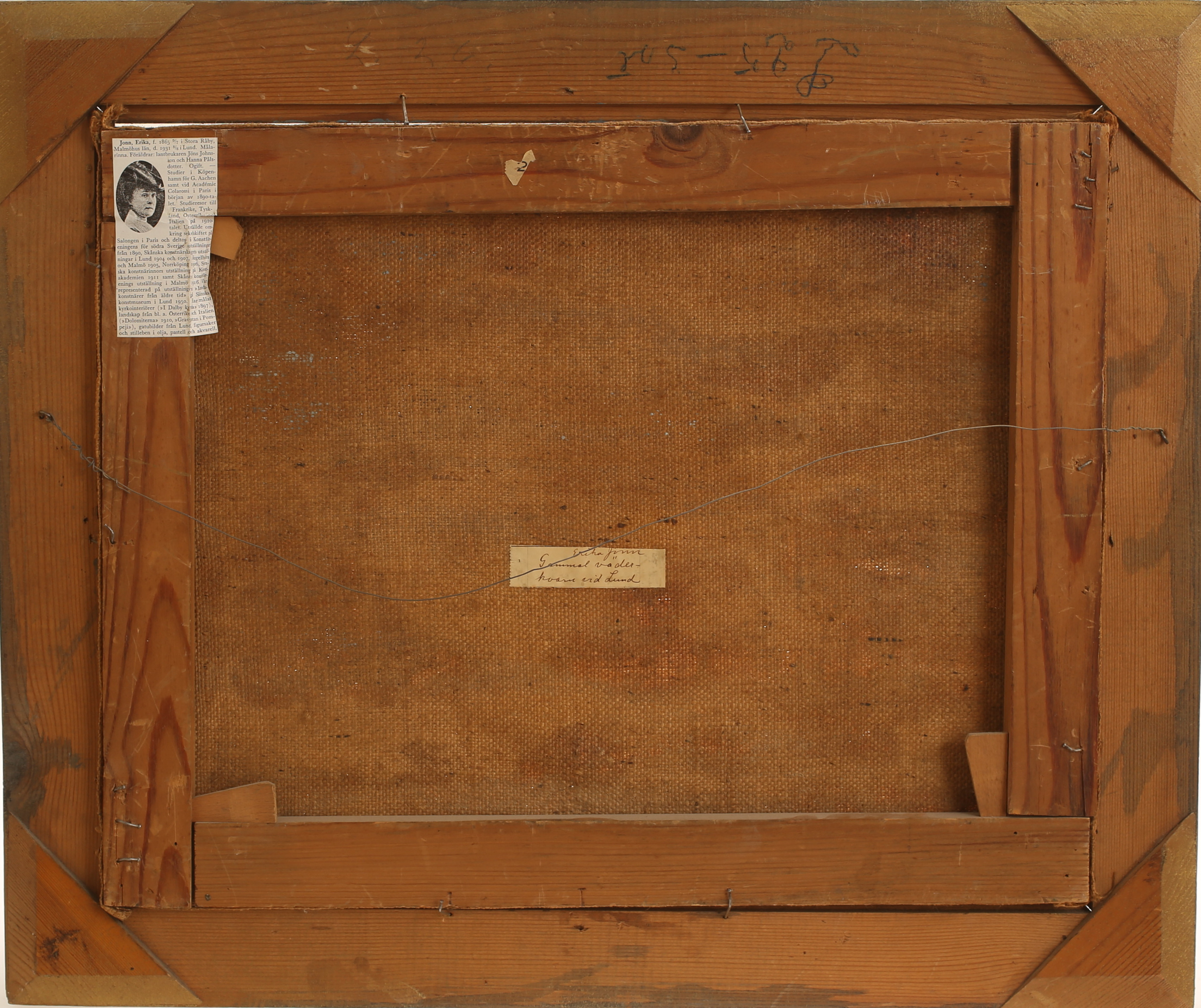 Bilder för 2512450. ERIKA JONN. Olja på duk, "Gammal väderkvarn vid ...