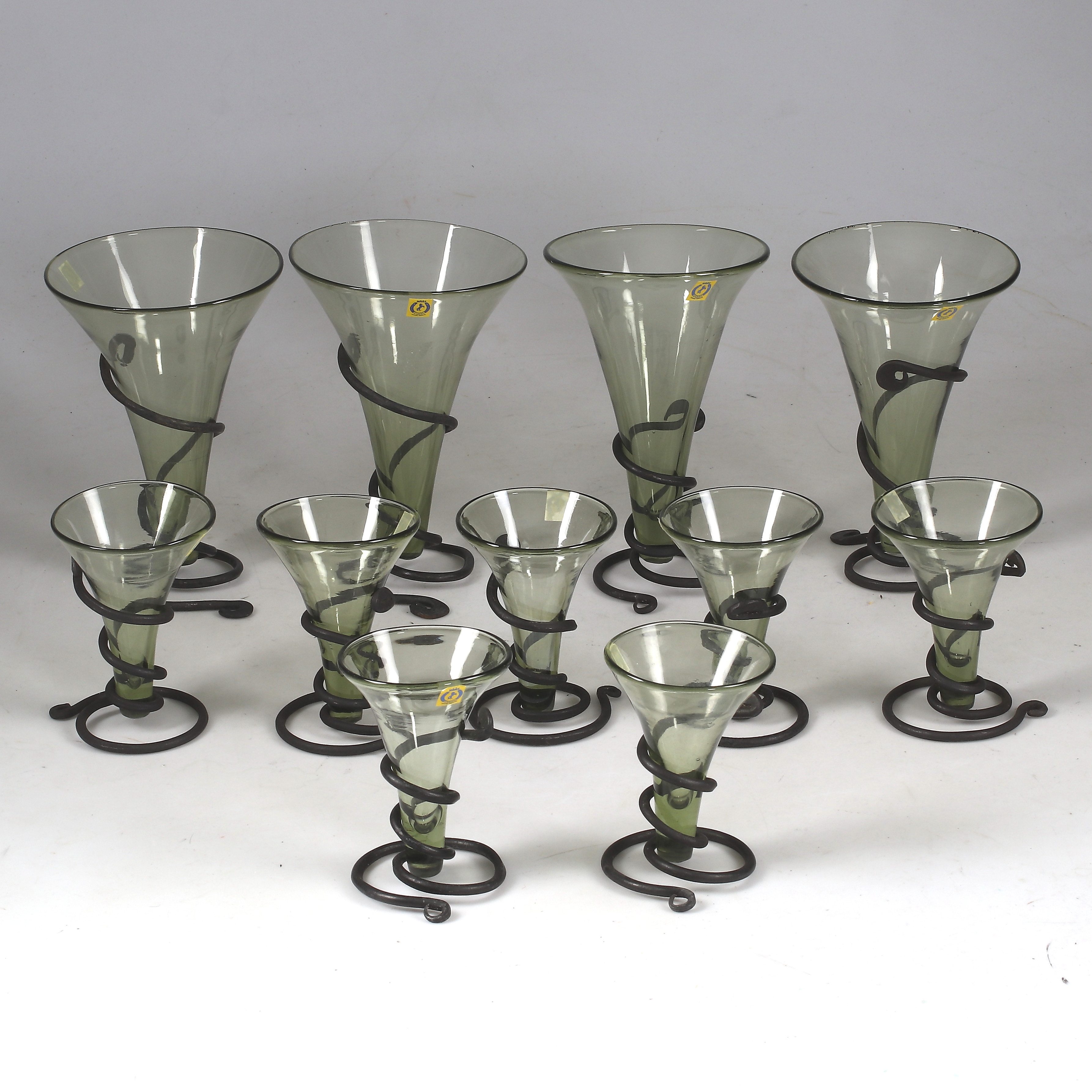 Images for 2517590. WINE GLASS, 11 pcs, in blacksmith stand, Nääs ...