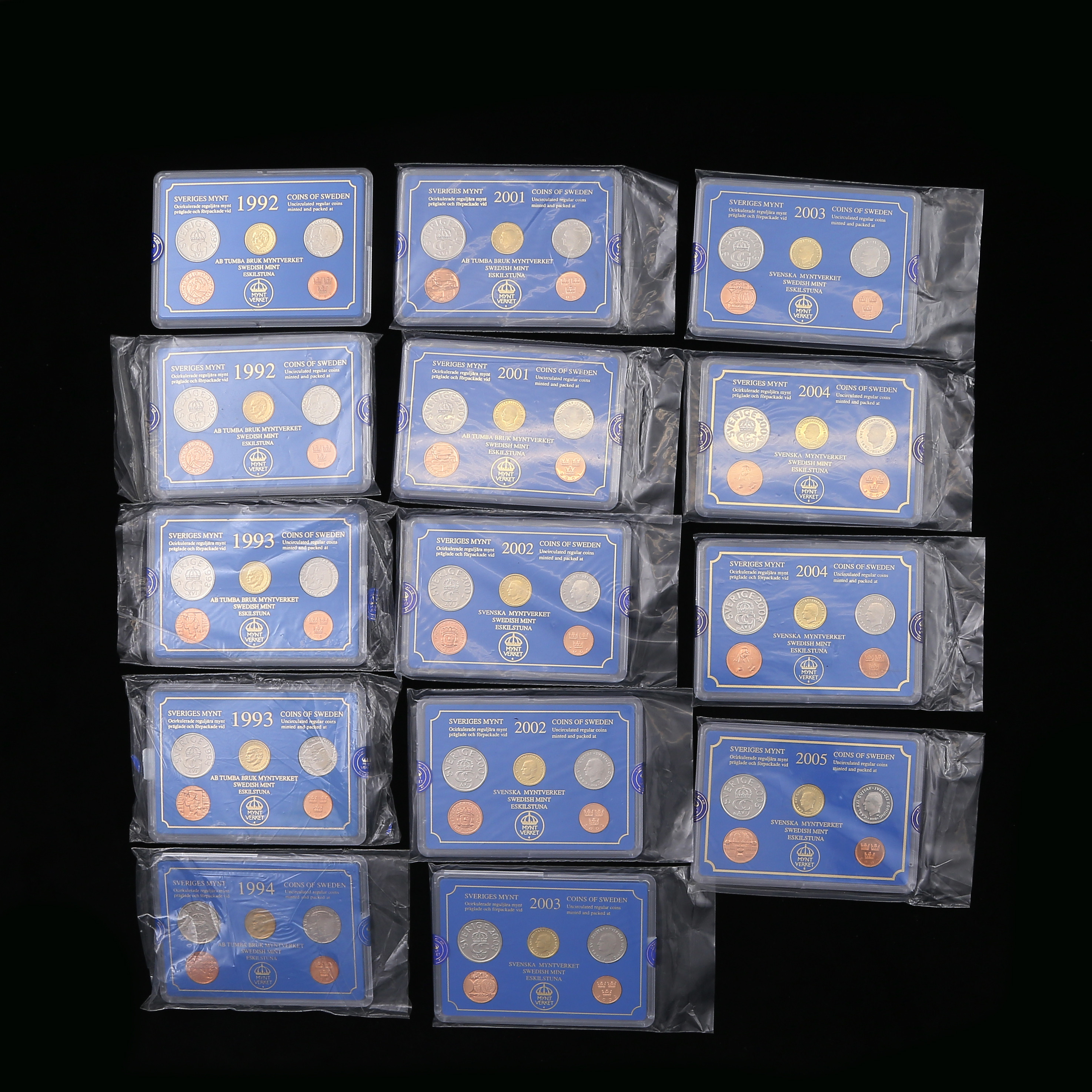 Images for 2520591. COIN CASSETTES with uncirculated coins, approx ...