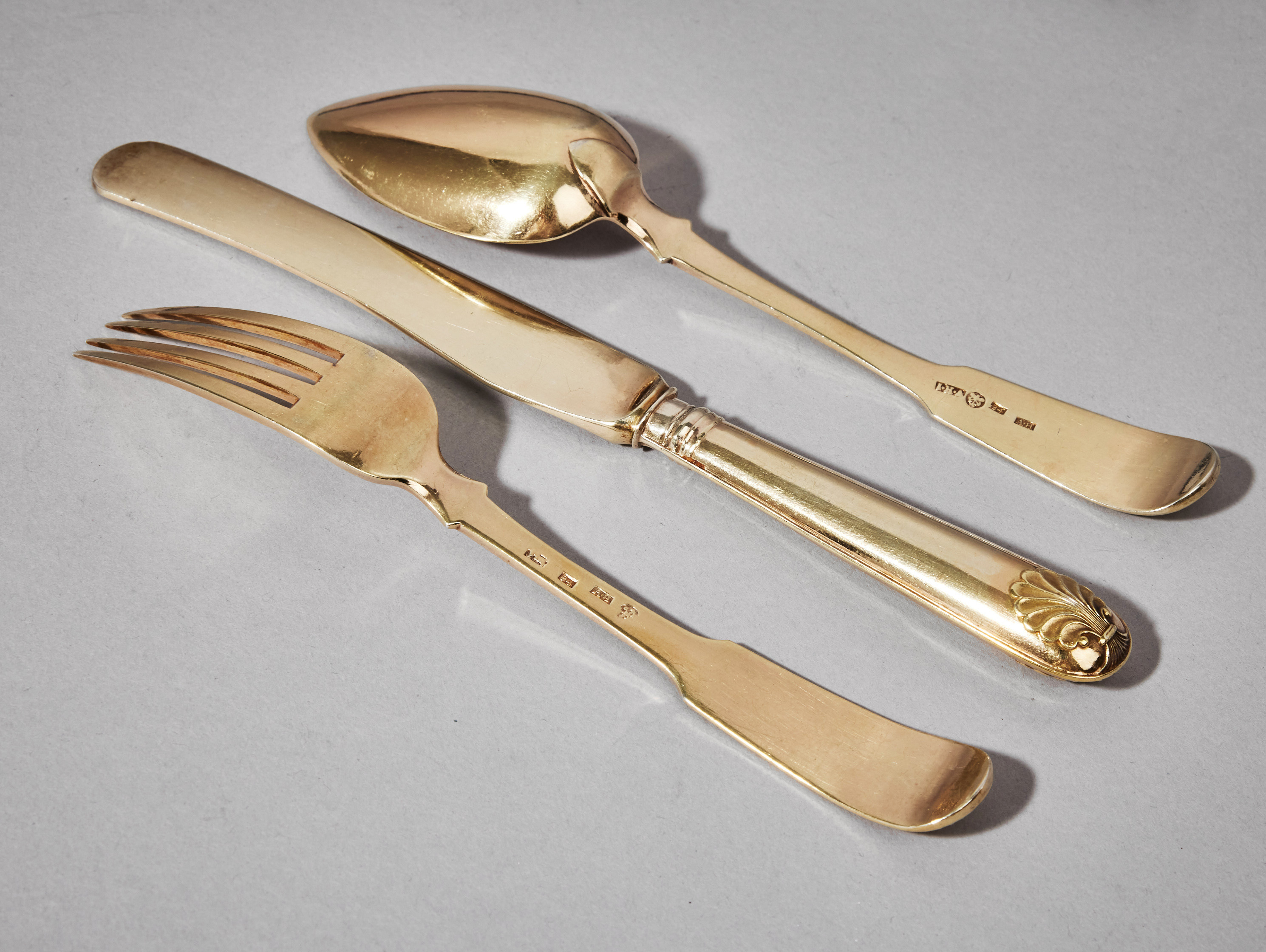 Images for 2521841. A Russian mid 19th century silver-gilt 18 piece ...