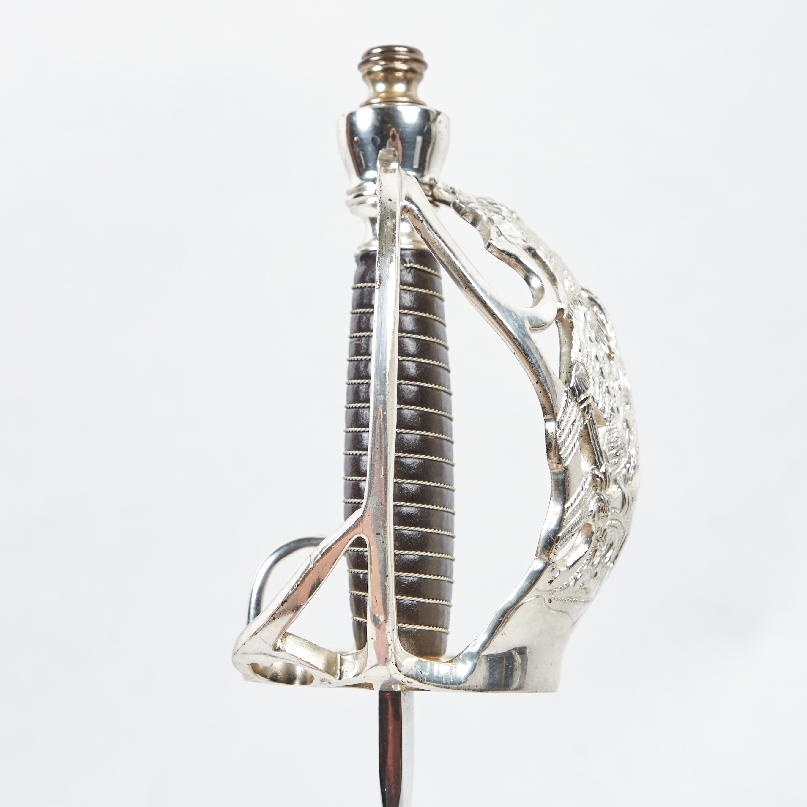 Images for 2522052. Edged weapon, trumpet pallasch with scabbard, metal ...