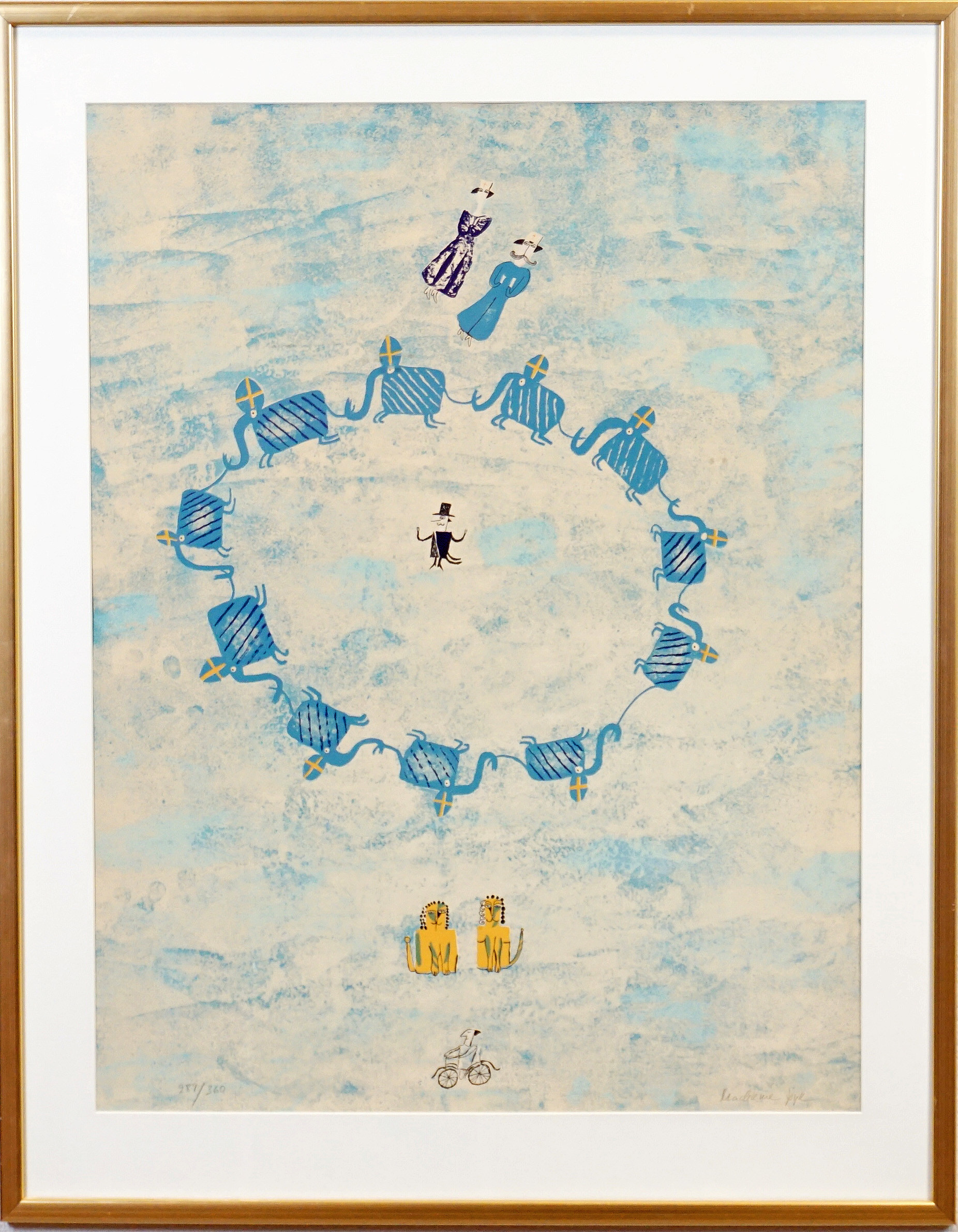 Images for 2522582. MADELEINE PYK. Color lithograph, composition with ...