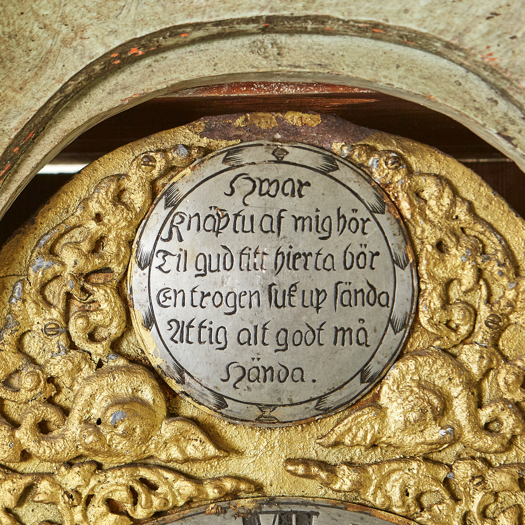 Bilder för 2523699. GOLVUR, bemålat, daterat 1799, bemålat 1886 enl ...