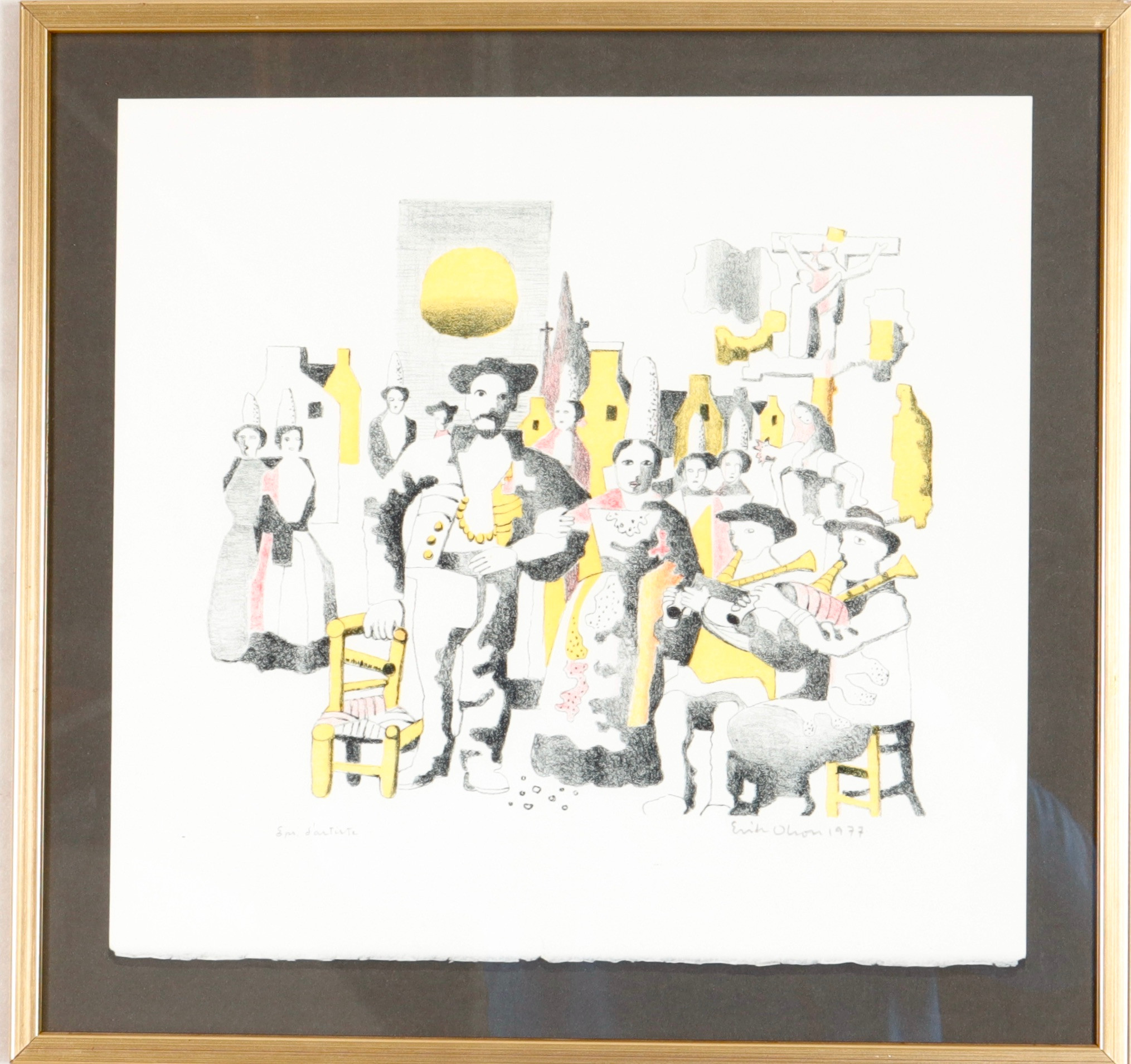 Images for 2524226. ERIK OLSON. Color lithograph. - Auctionet