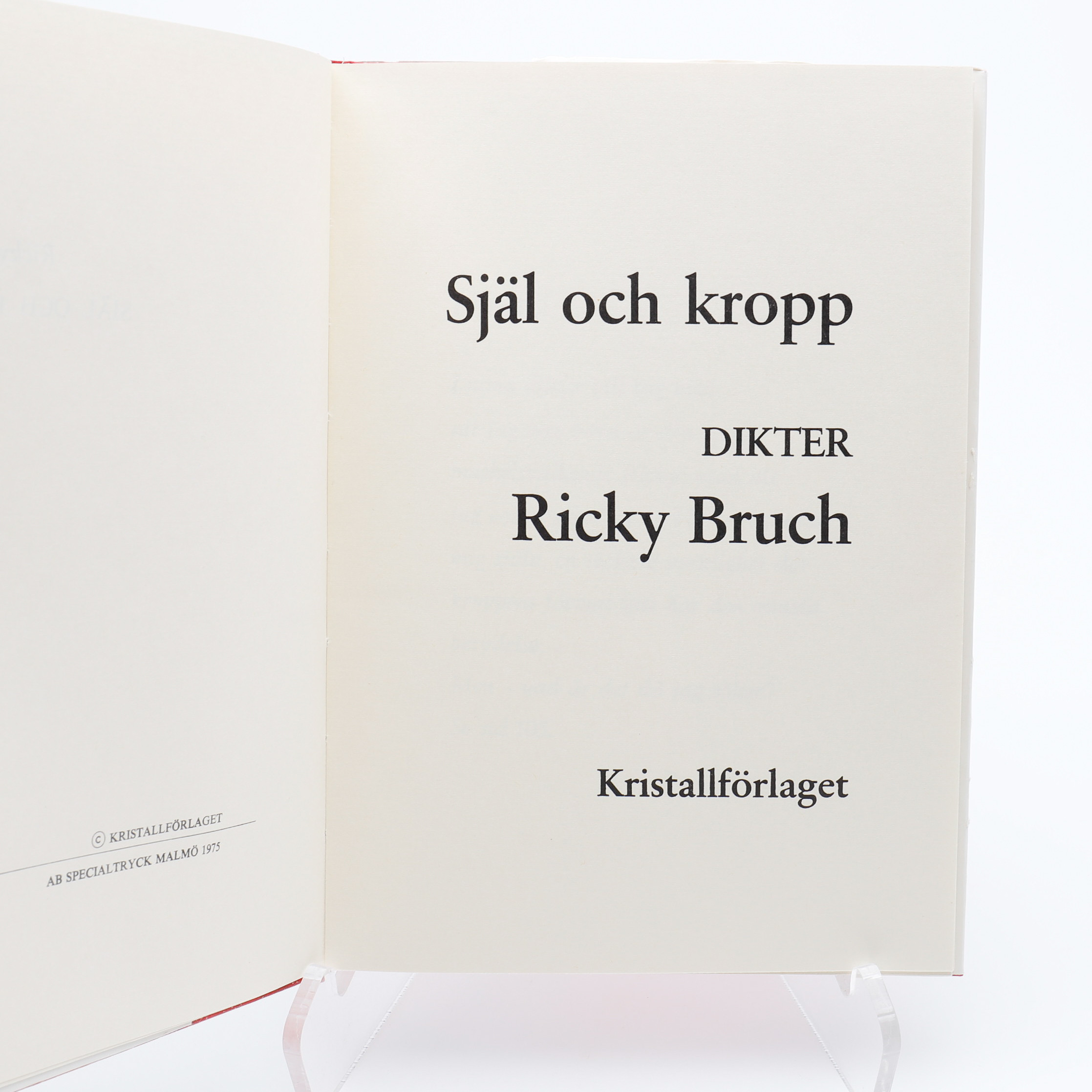 Images for 2528181. RICKY BRUCH'S POEM COLLECTION BODY AND SOUL WHICH ...