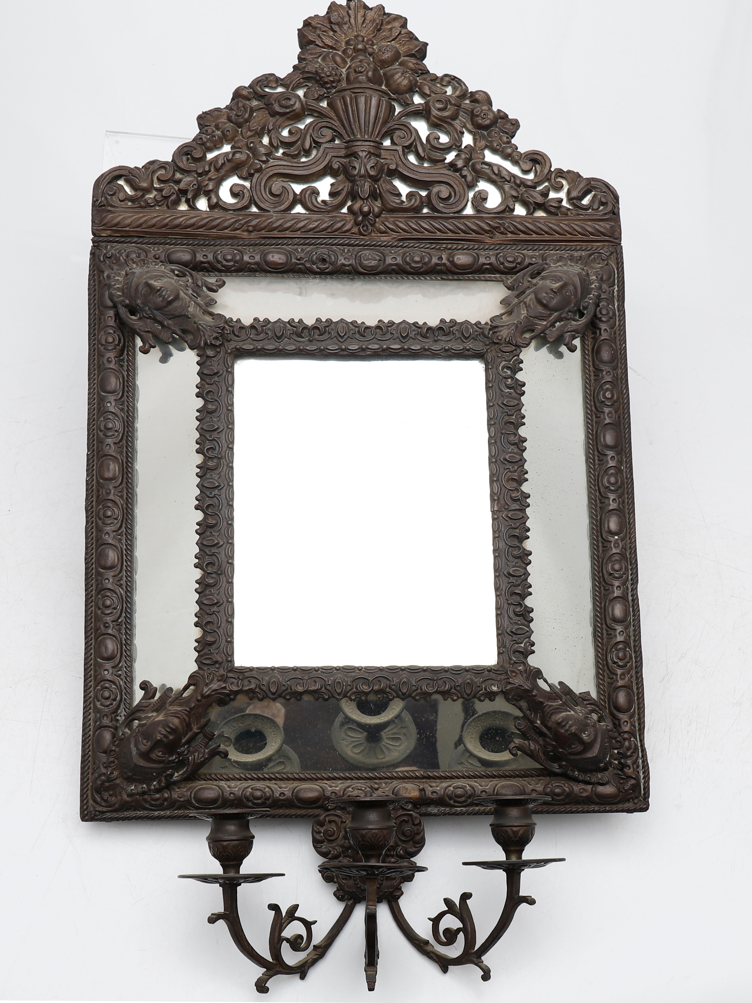 Images for 2532640. Baroque style mirror with mirrors frame and metal plate in relief, first ...