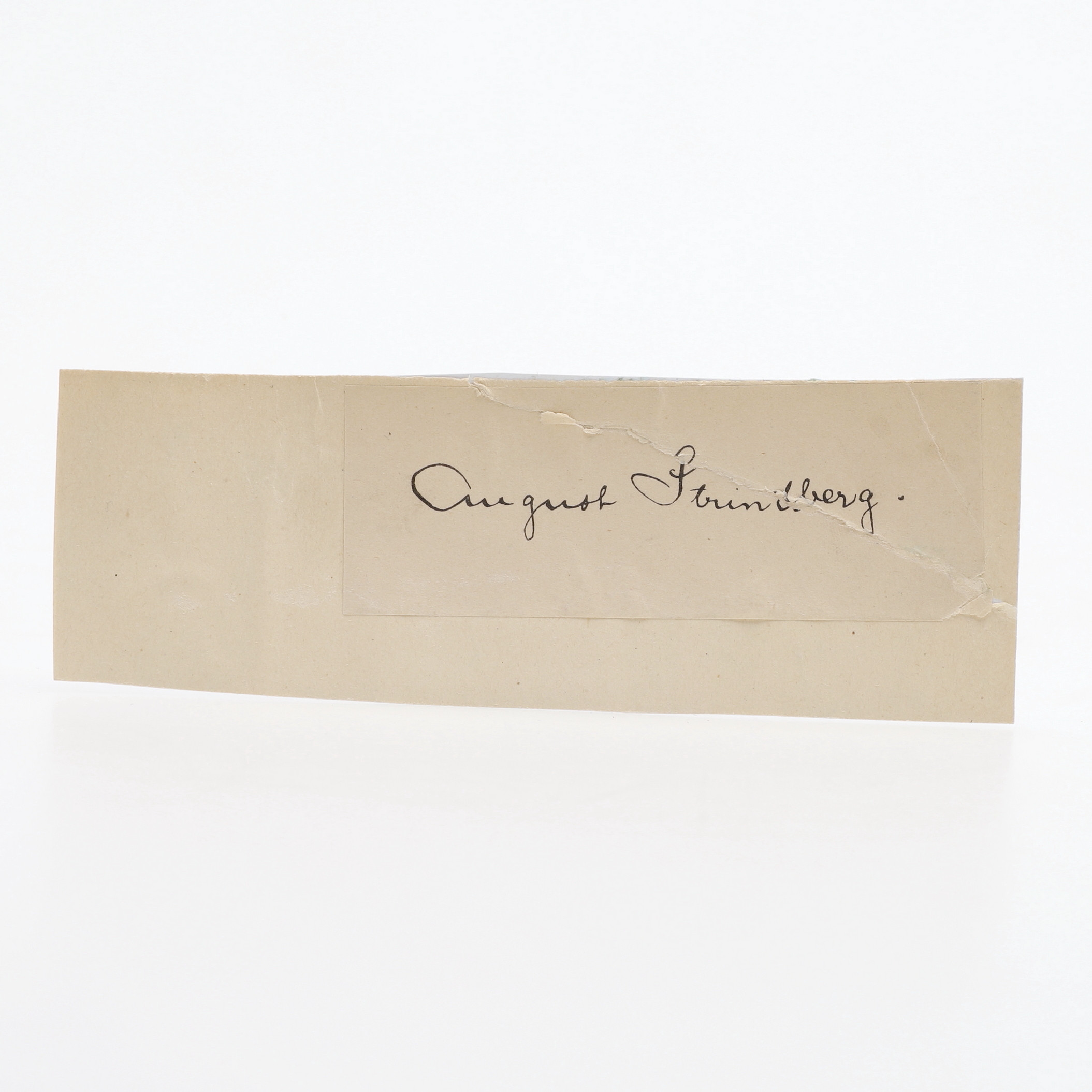 AUTOGRAF. AUGUST STRINDBERGS AUTOGRAF MED SVART BLÄCK. Böcker, Kartor ...
