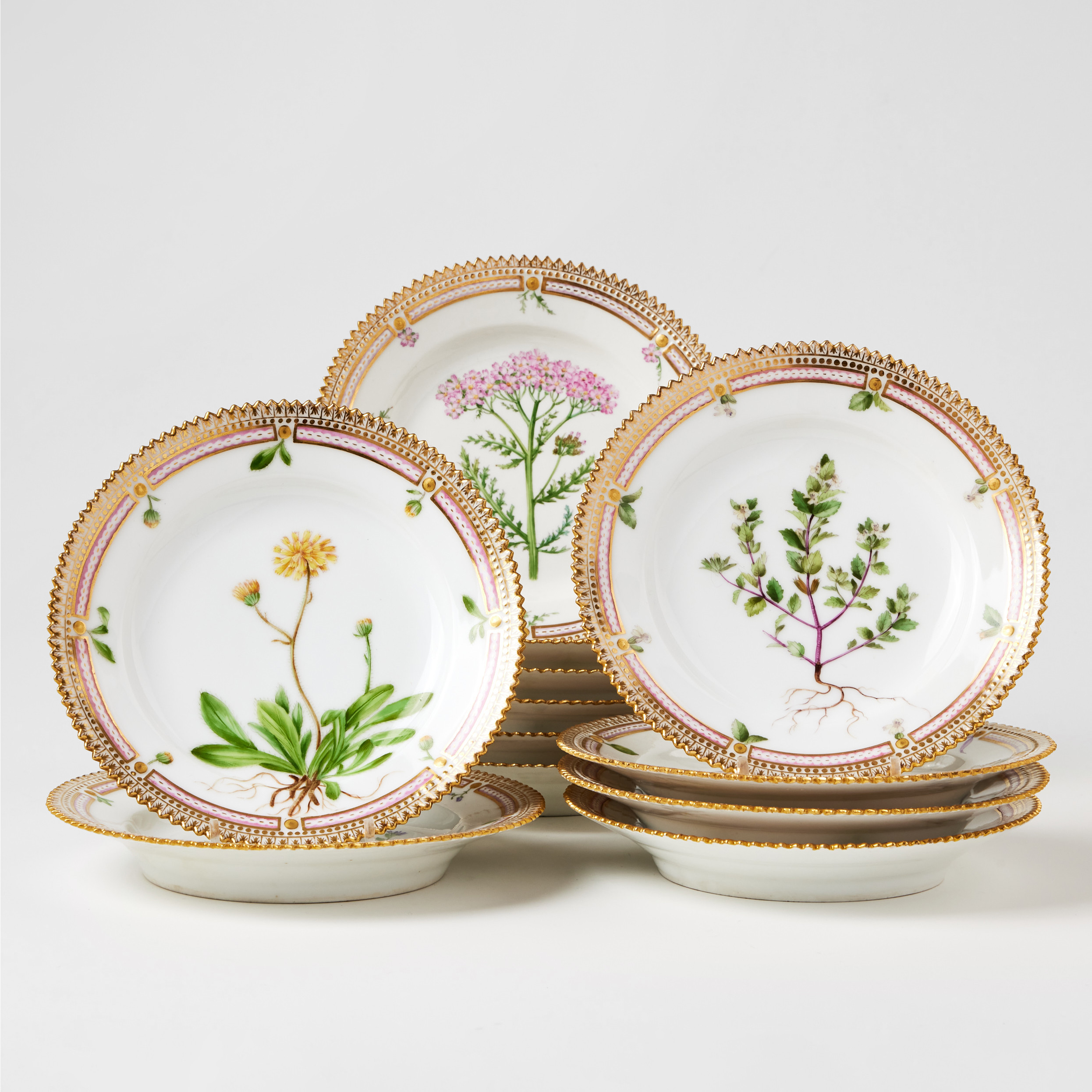 Images for 2538152. ROYAL COPENHAGEN. 12 plates "Flora Danica ...