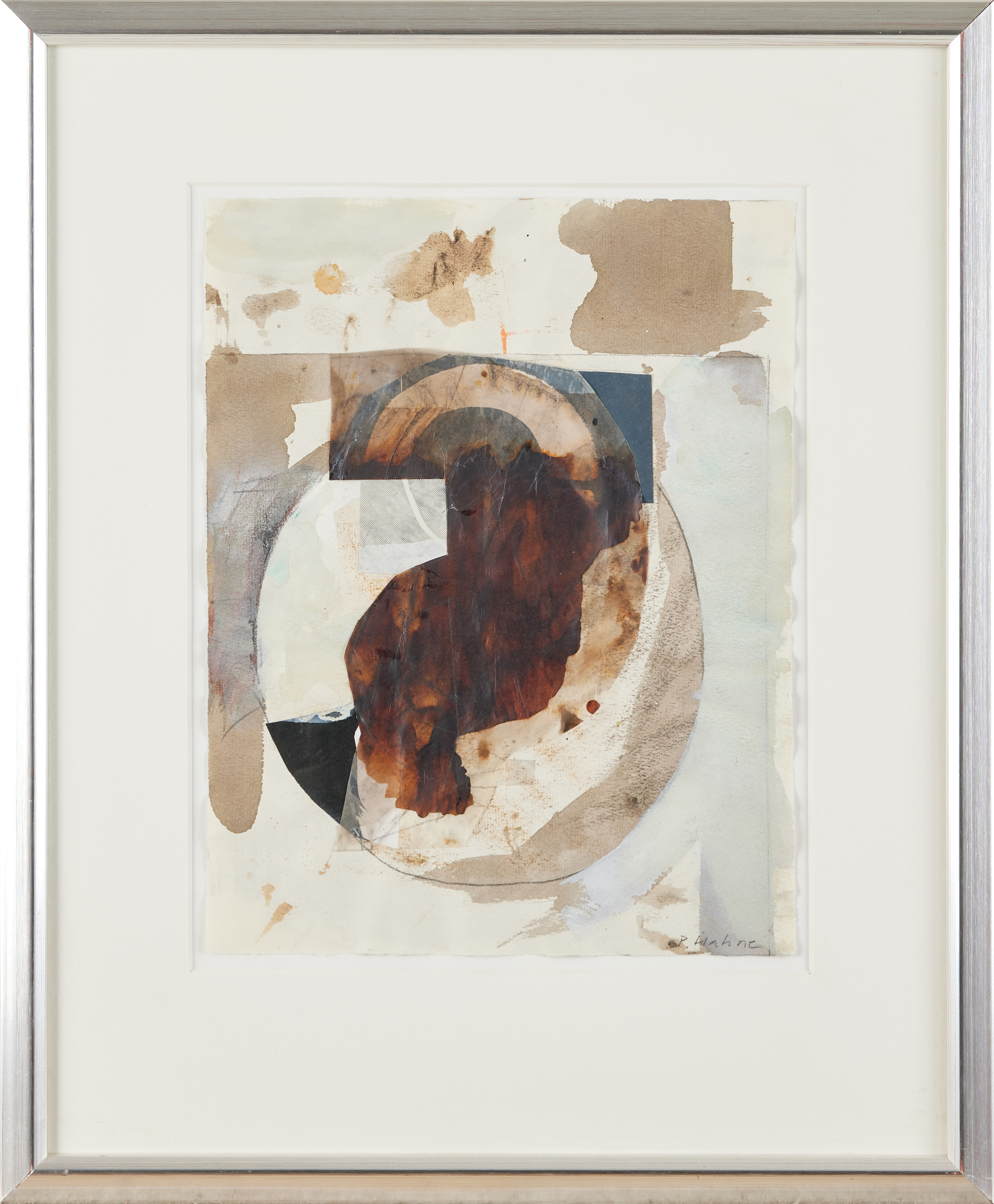 PETER HAHNE (FÖDD 1955). Komposition, signerad P Hahne, bladteknin ...