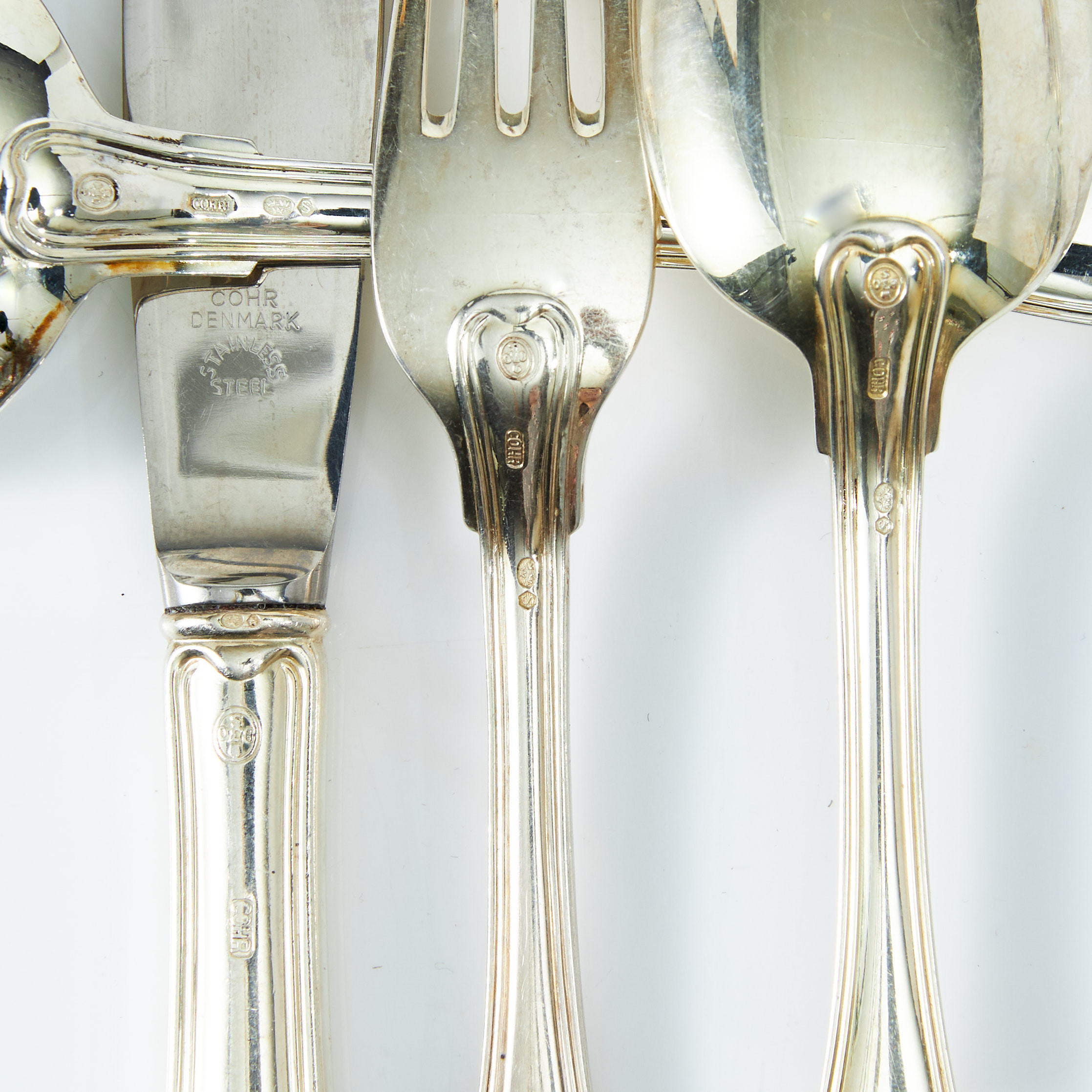 Bilder för 2544528. Bestick, 121 dlr, silver, modell "Gammal Dansk ...