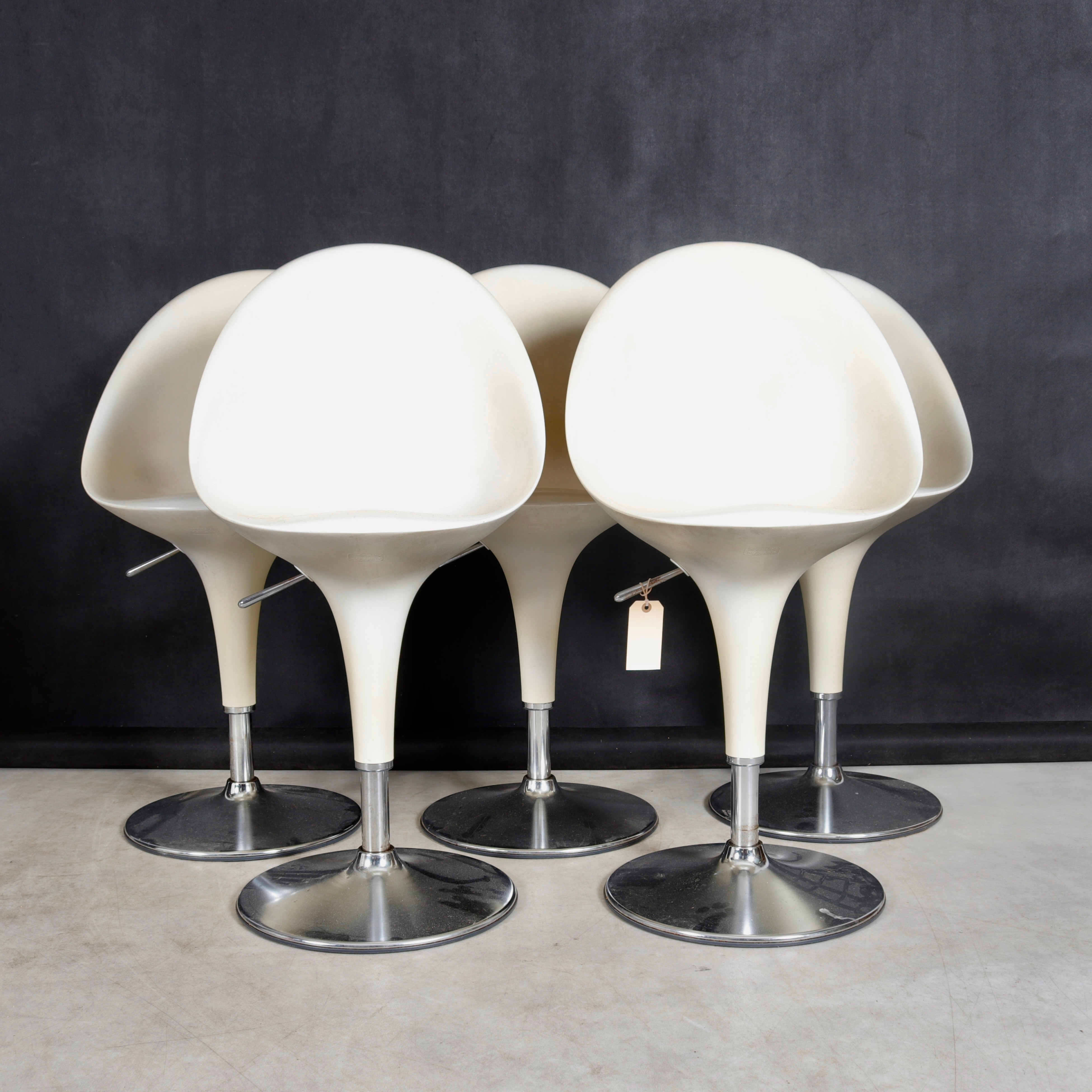 Bilder för 2545246. BARSTOLAR, 5-stycken, "BOMBO", design Stefano ...