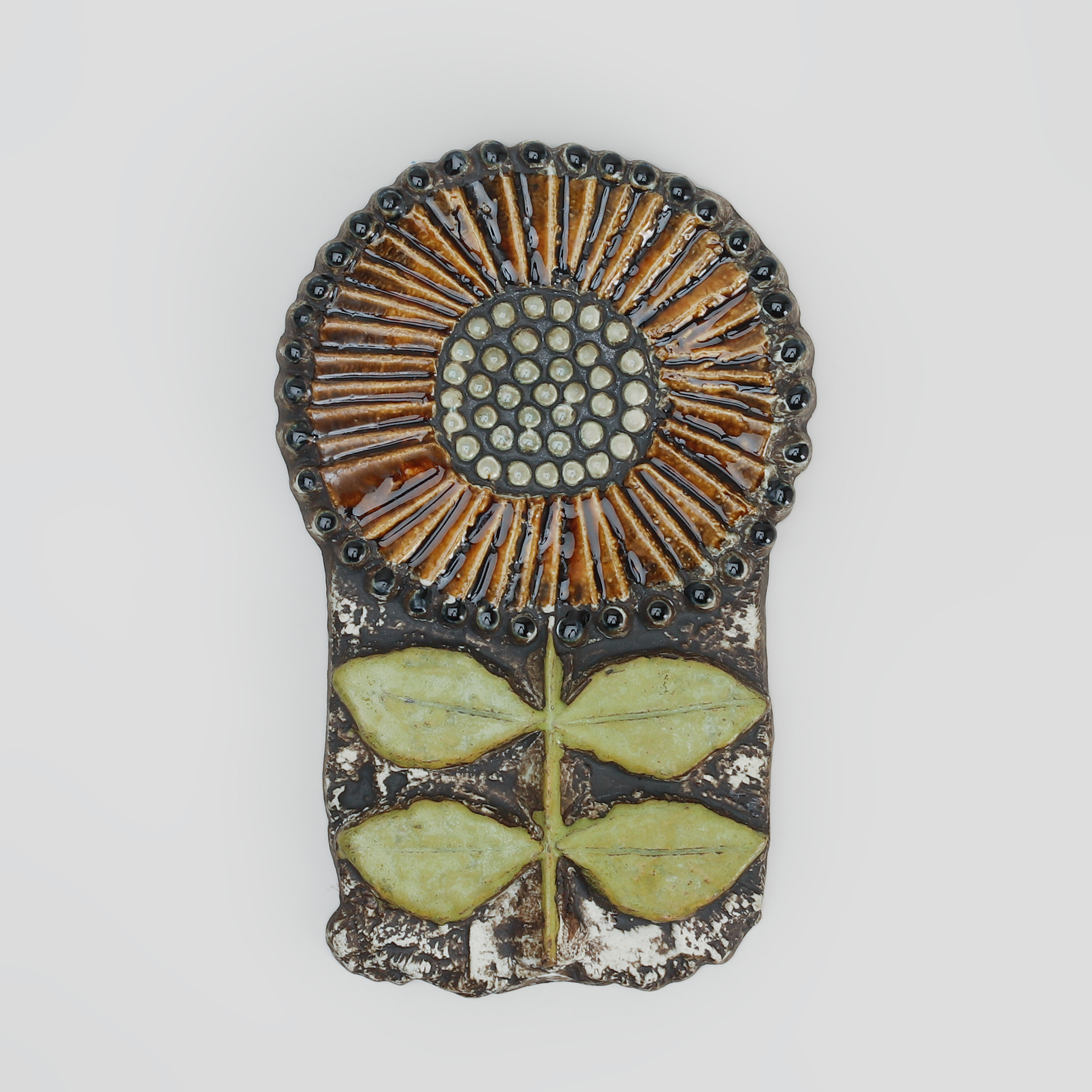 Images for 2547069. LISA LARSON. Wall plate, sunflower, stoneware ...