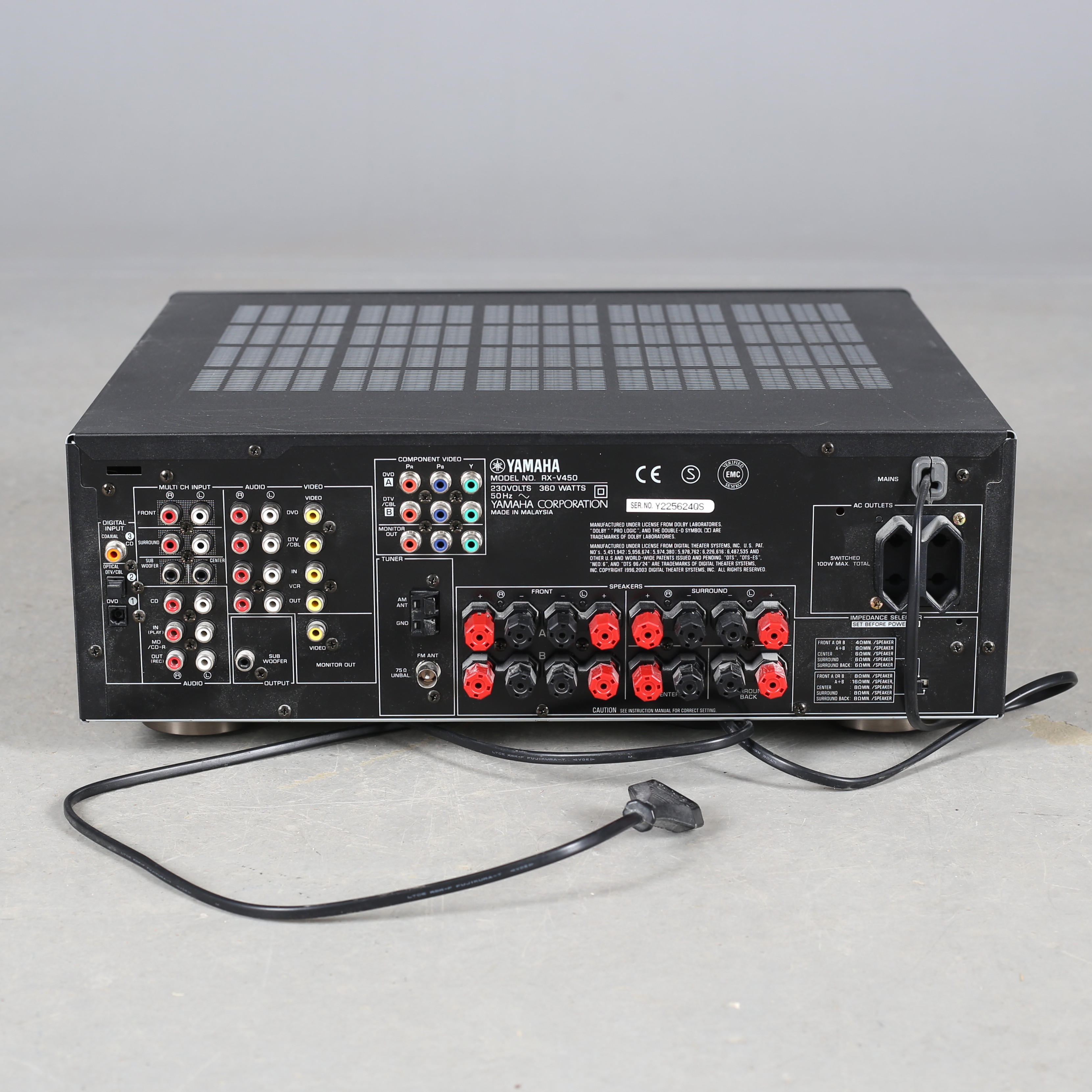 Images for 2549713. RECEIVER, Yamaha, RX-450. Remote control and manual ...