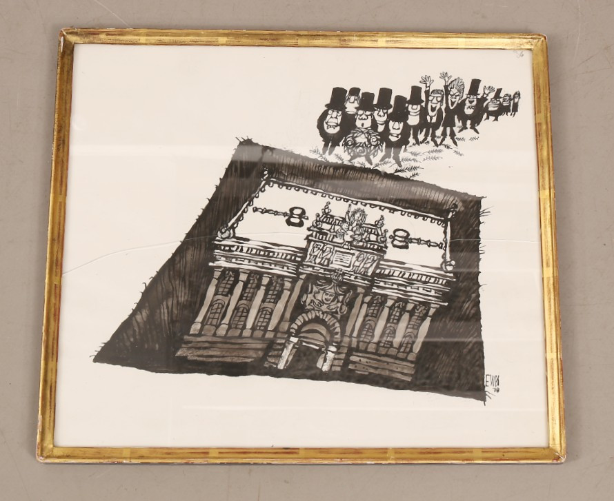 Images for 2549892. EWERT KARLSSON. Watercolour, Burial of the Riksdag ...