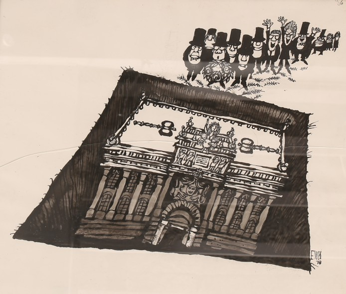 Images for 2549892. EWERT KARLSSON. Watercolour, Burial of the Riksdag ...