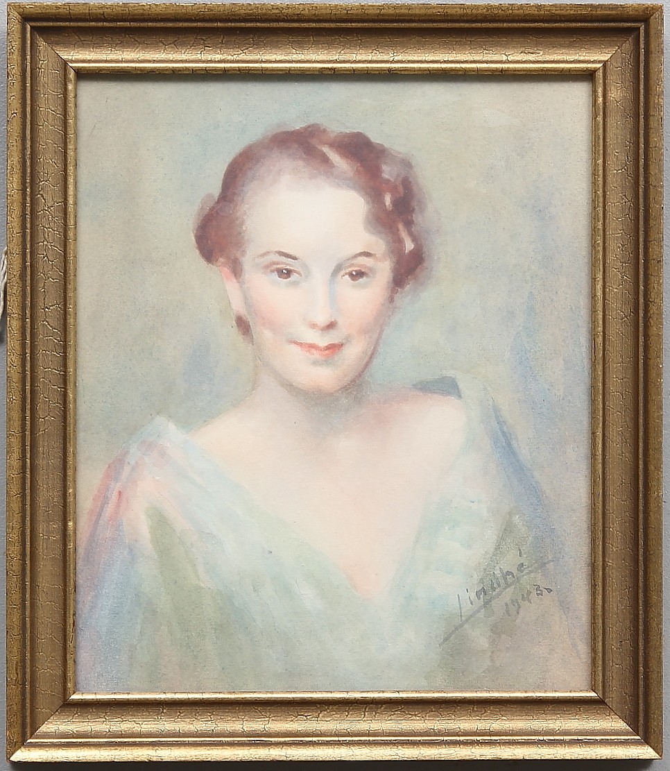 Images for 255331. NILS LINDHÈ. Watercolor. Signed and dated 1943 ...