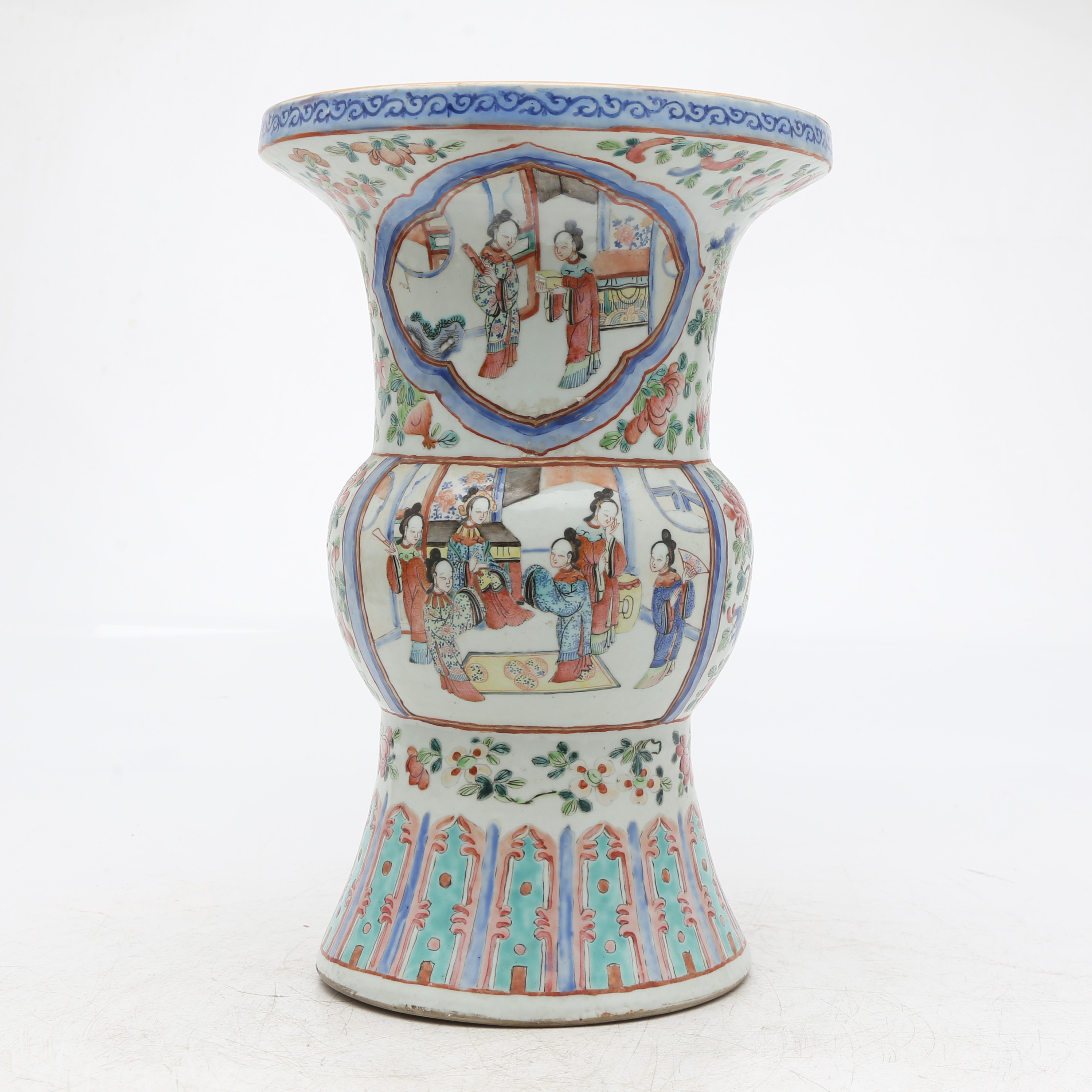 Images for 2553636. Chinese "gu" type vase in pink family porcelain ...