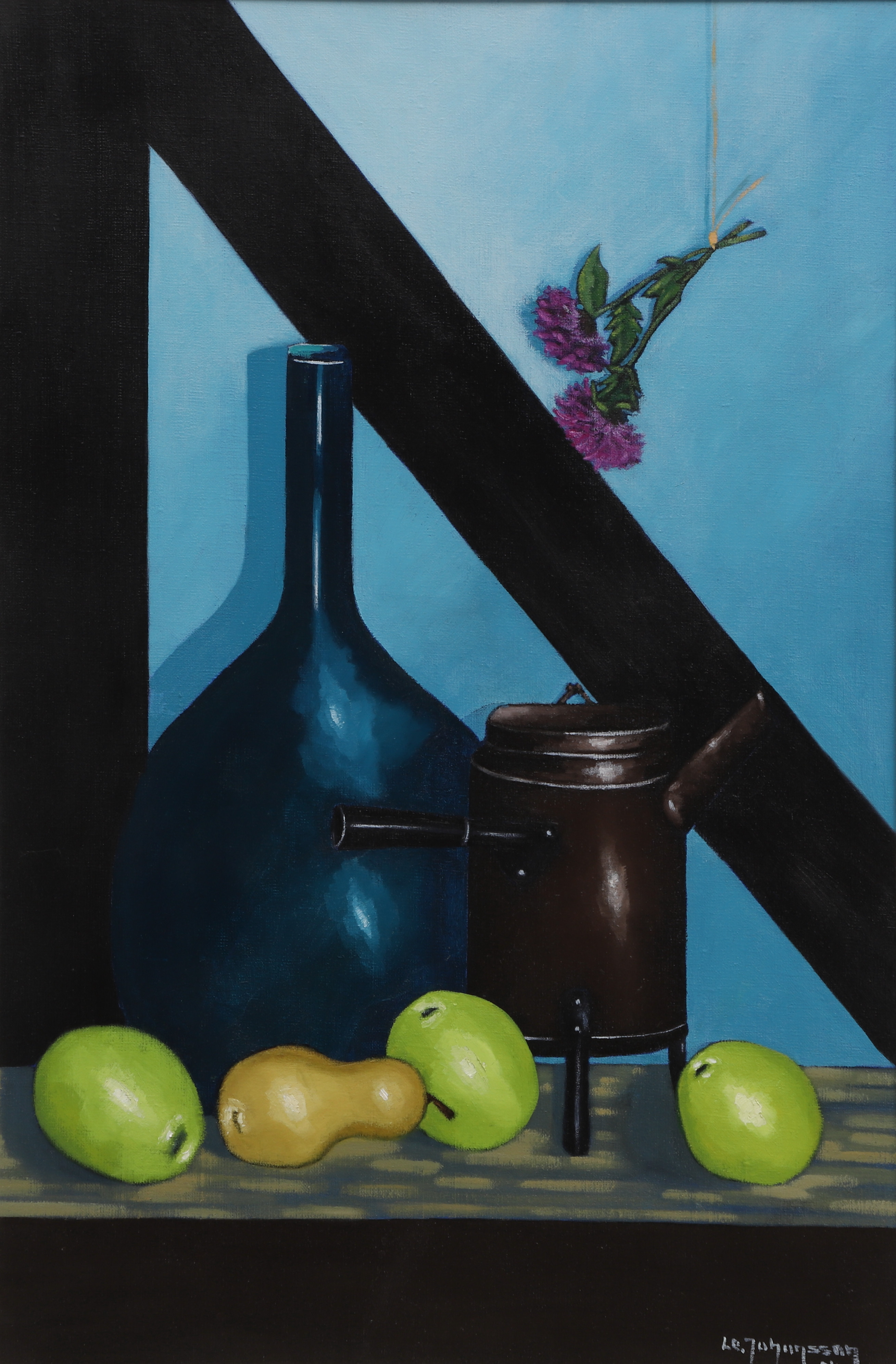 Images for 2558466. LEIF JOHANSSON. Oil on canvas, "Kaffe Petter ...