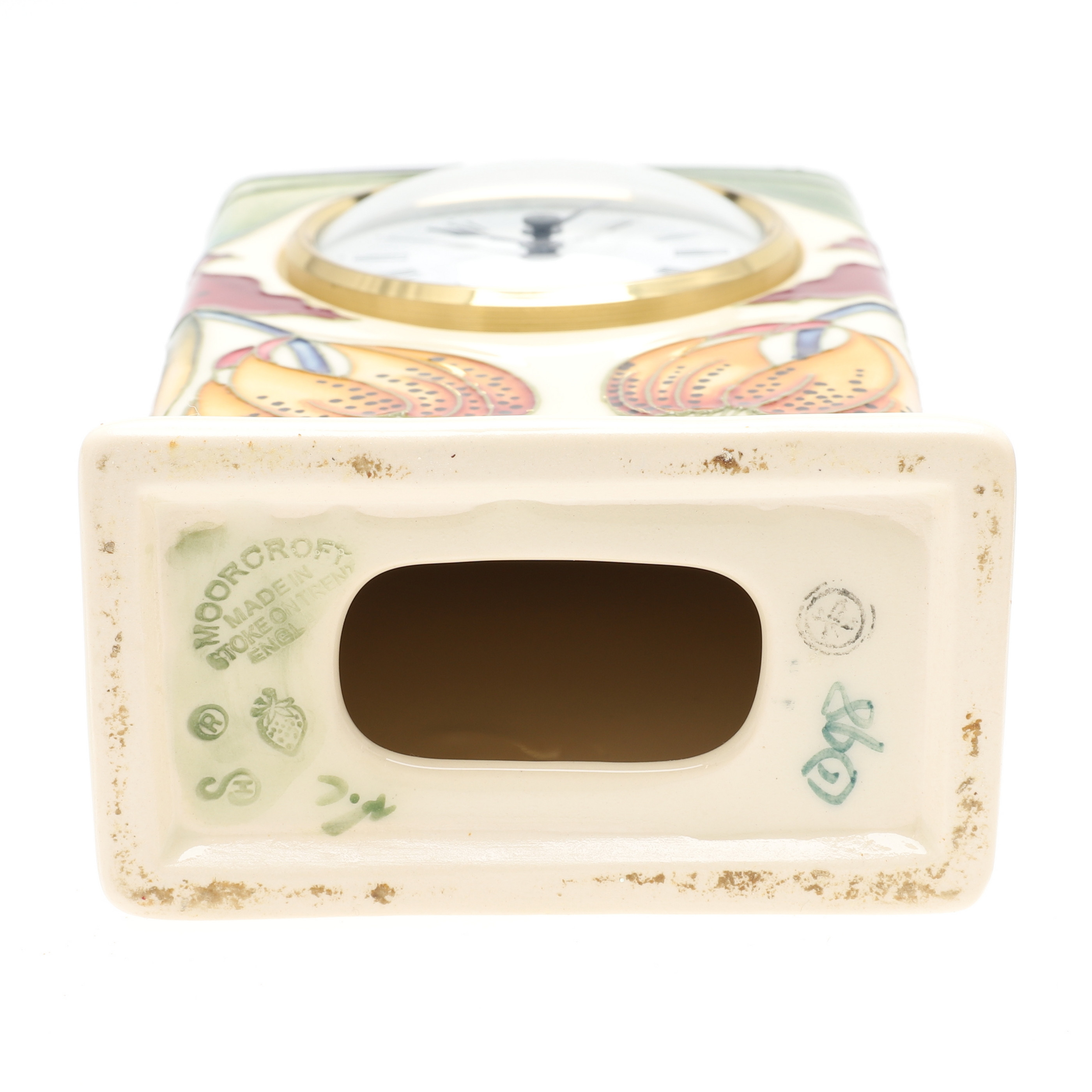 Images for 2559295. A MOORCROFT POTTERY ANNA LILY PATTERN MANTLE CLOCK ...