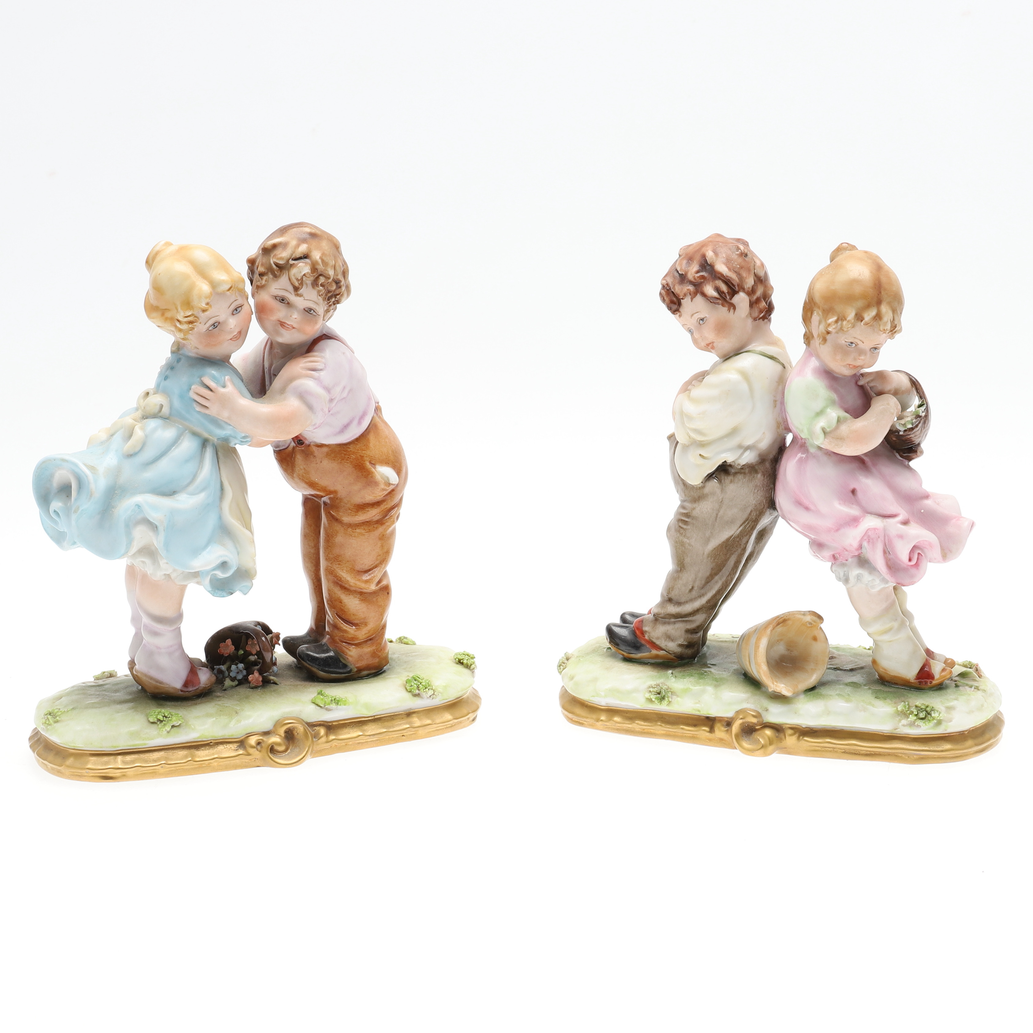 Images for 2559306. BRUNO MERLI. A PAIR OF VINTAGE CAPO DI MONTE FIGURE ...