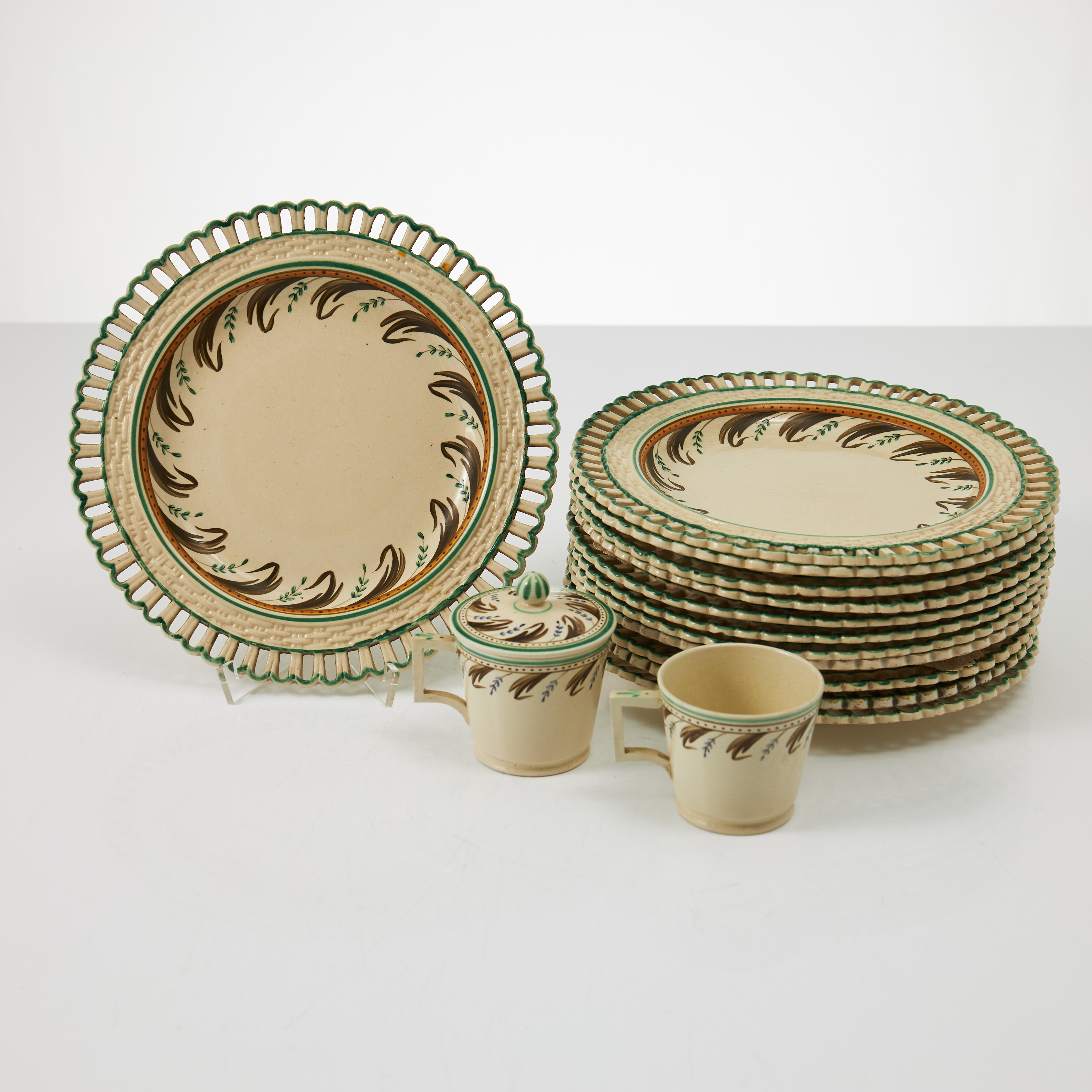 Images for 2559508. RÖRSTRAND, "1799 tableware", fruit plates, cream ...