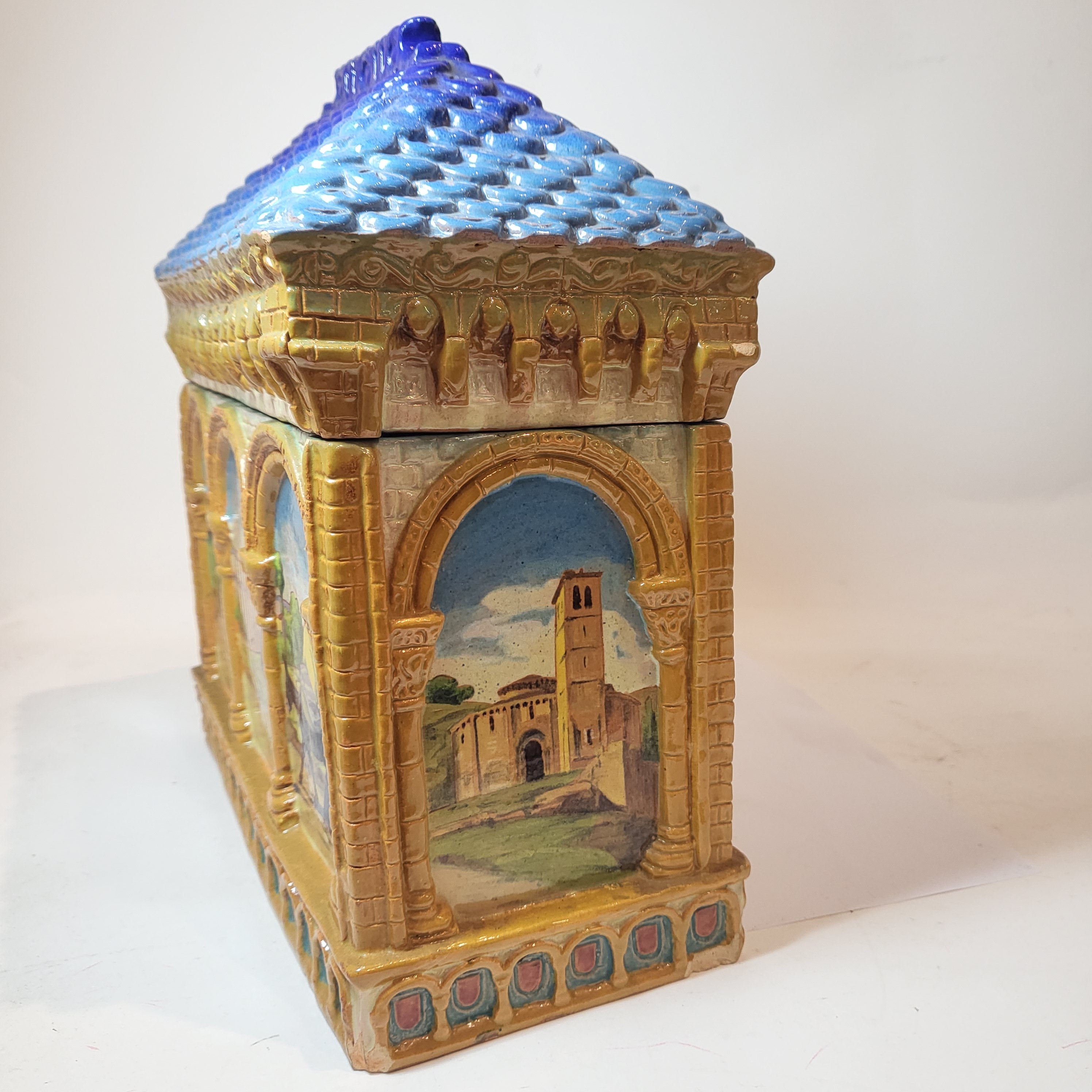 Images for 2560066. DANIEL ZULOAGA BONETA. GLAZED CERAMIC CHEST WITH ...