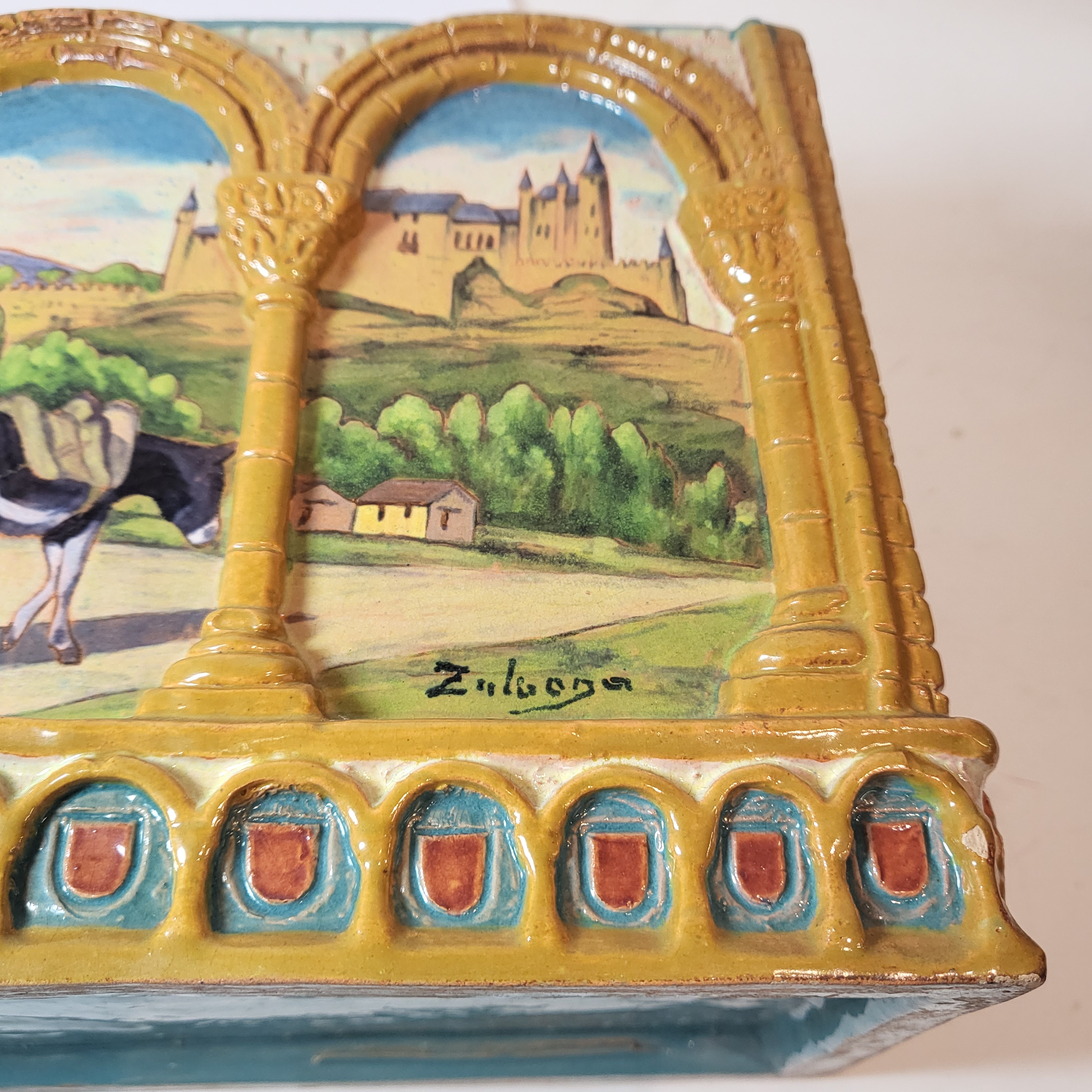 Images for 2560066. DANIEL ZULOAGA BONETA. GLAZED CERAMIC CHEST WITH ...