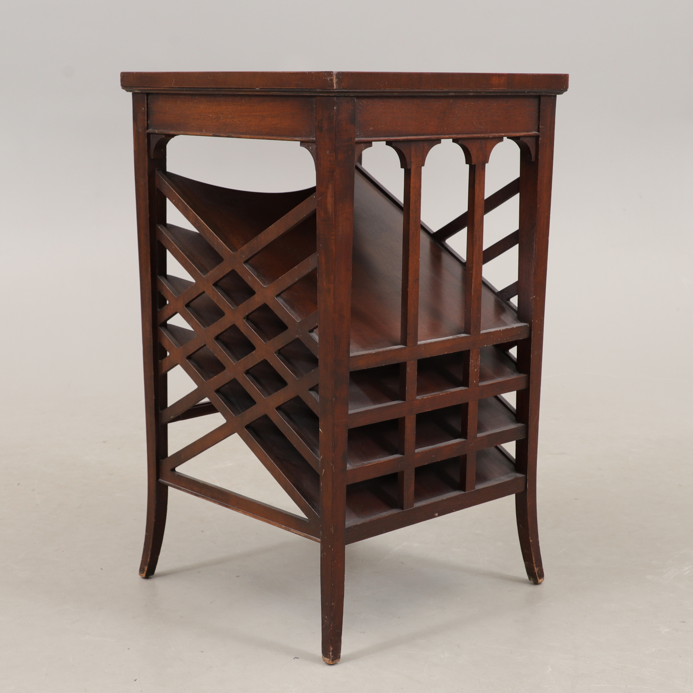 Images for 2561369. BEDSIDE TABLE with magazine racks, mahogany ...