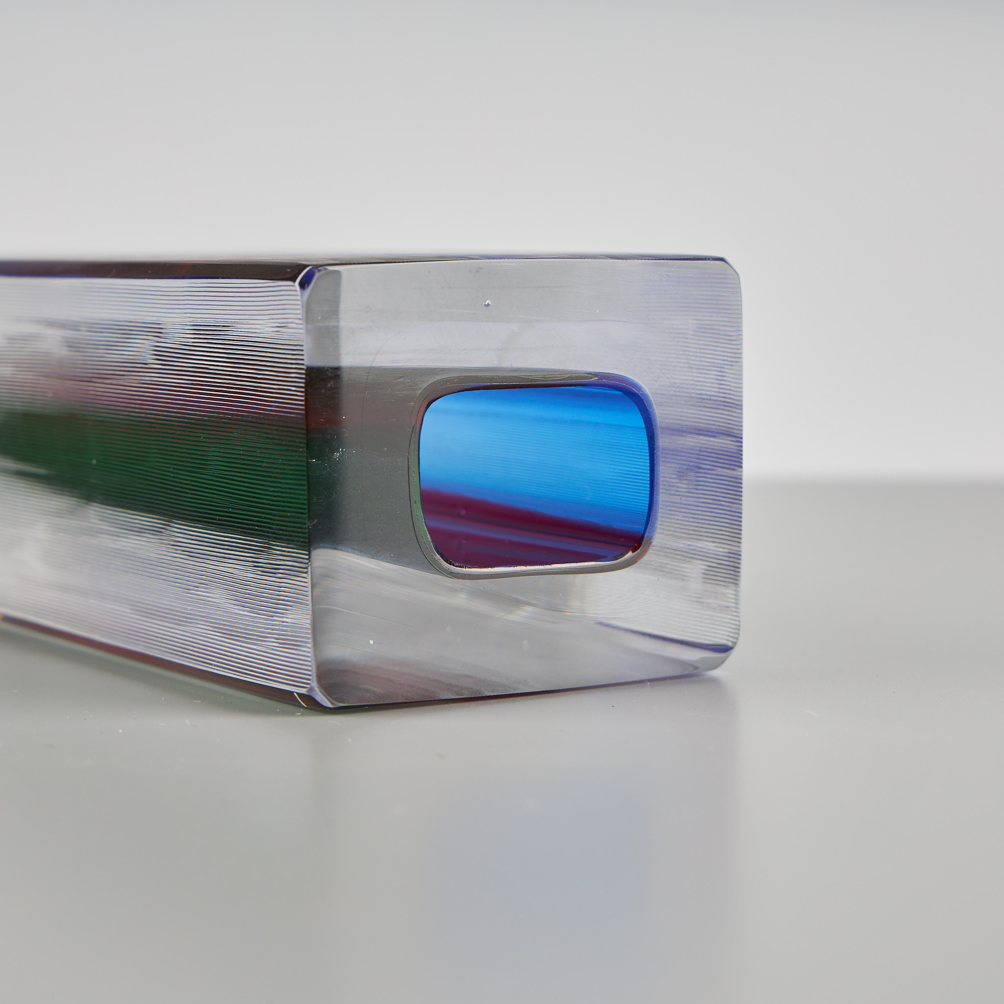 HELENA TYNELL. ART GLASS, vase, "Northern light", signed Helena Tynell ...