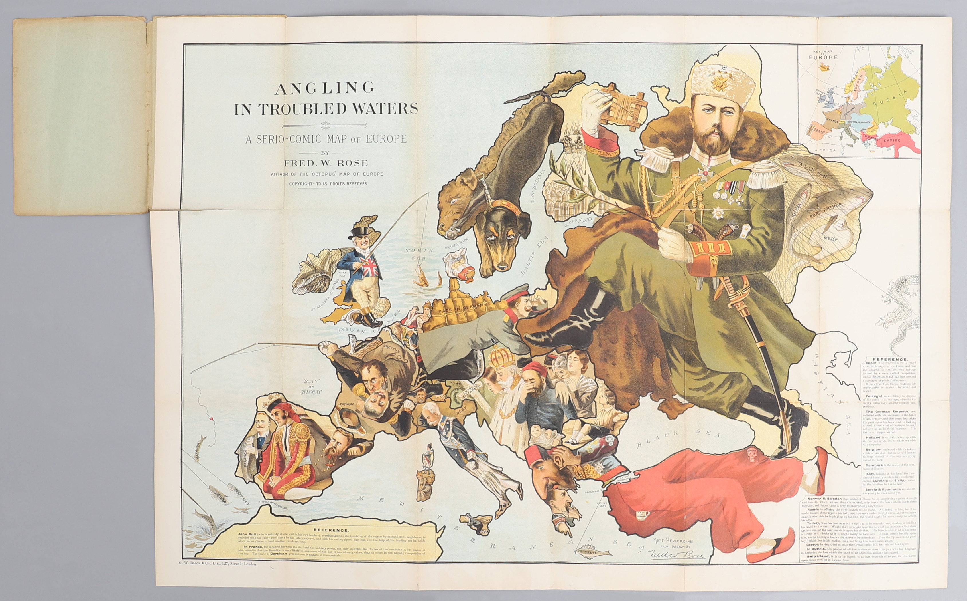 Images for 2572970. FRED W. ROSE'S COLORED SERIO-COMIC MAP OF EUROPE ...