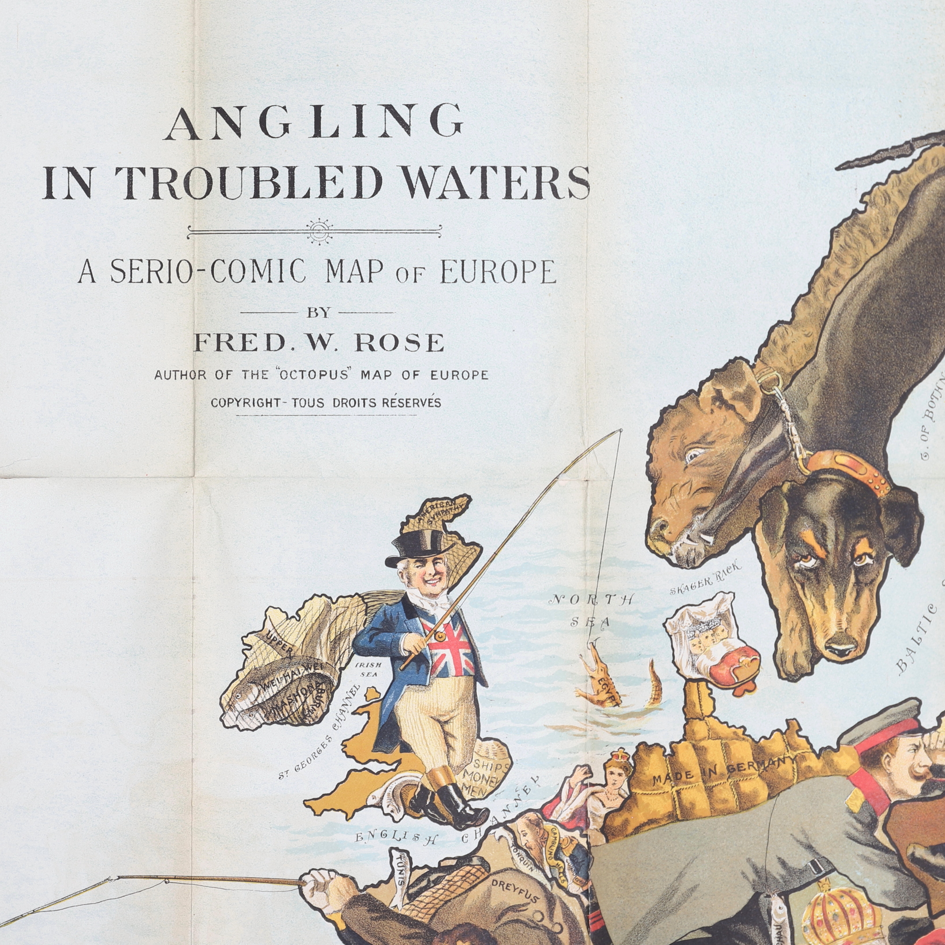 Images for 2572970. FRED W. ROSE'S COLORED SERIO-COMIC MAP OF EUROPE ...