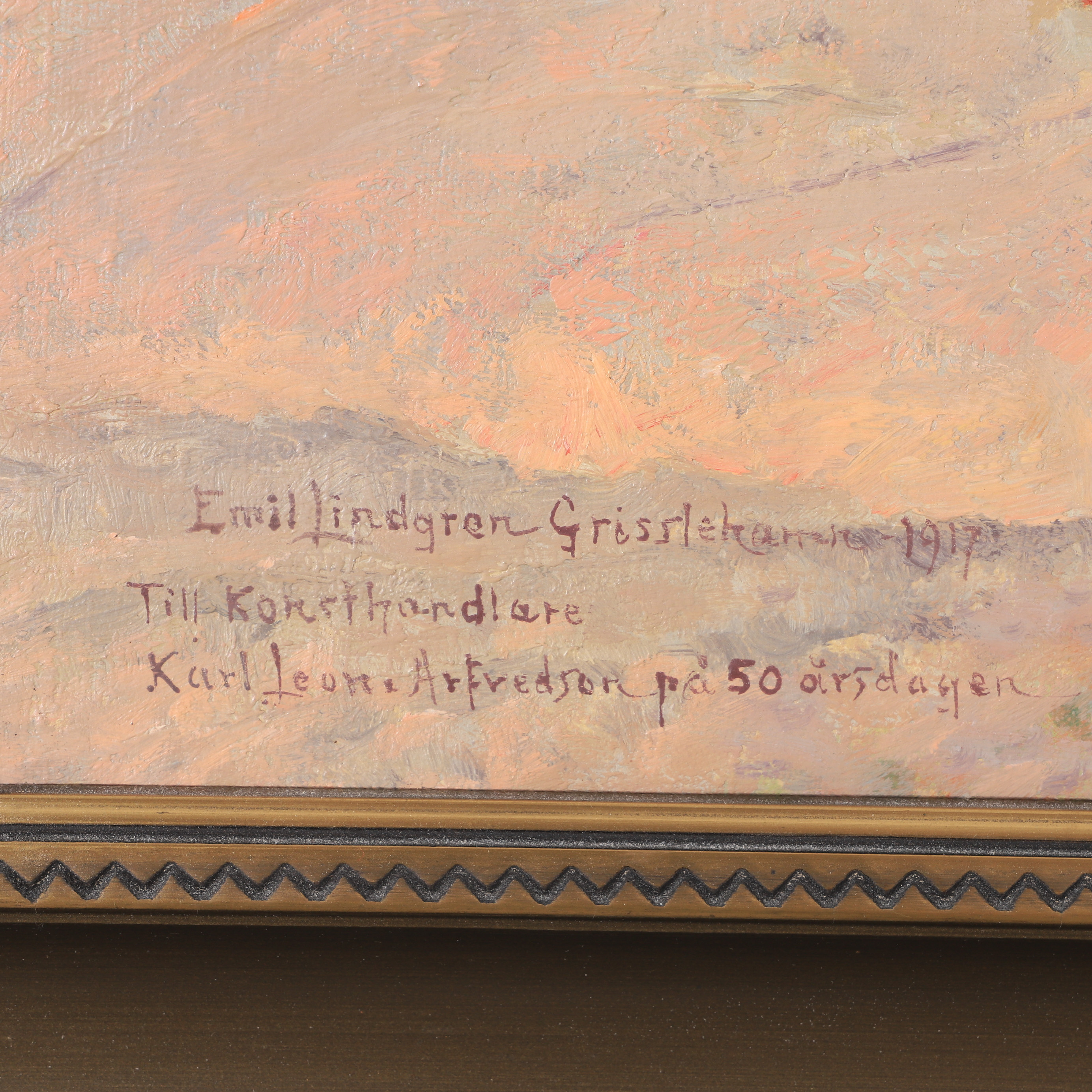 Images for 2577314. EMIL LINDGREN. Grisslehamn, oil on canvas, signed ...