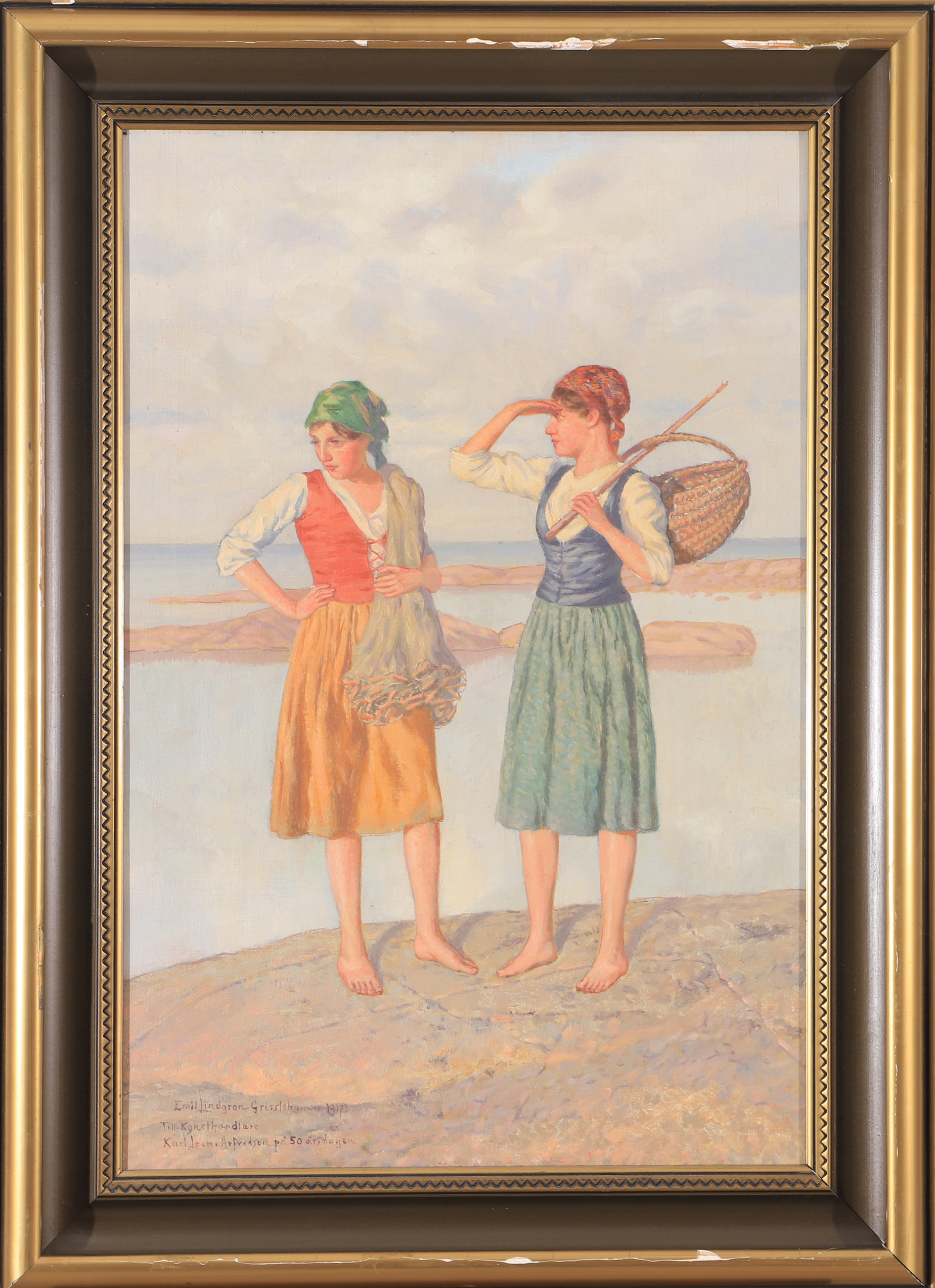 Images for 2577314. EMIL LINDGREN. Grisslehamn, oil on canvas, signed ...